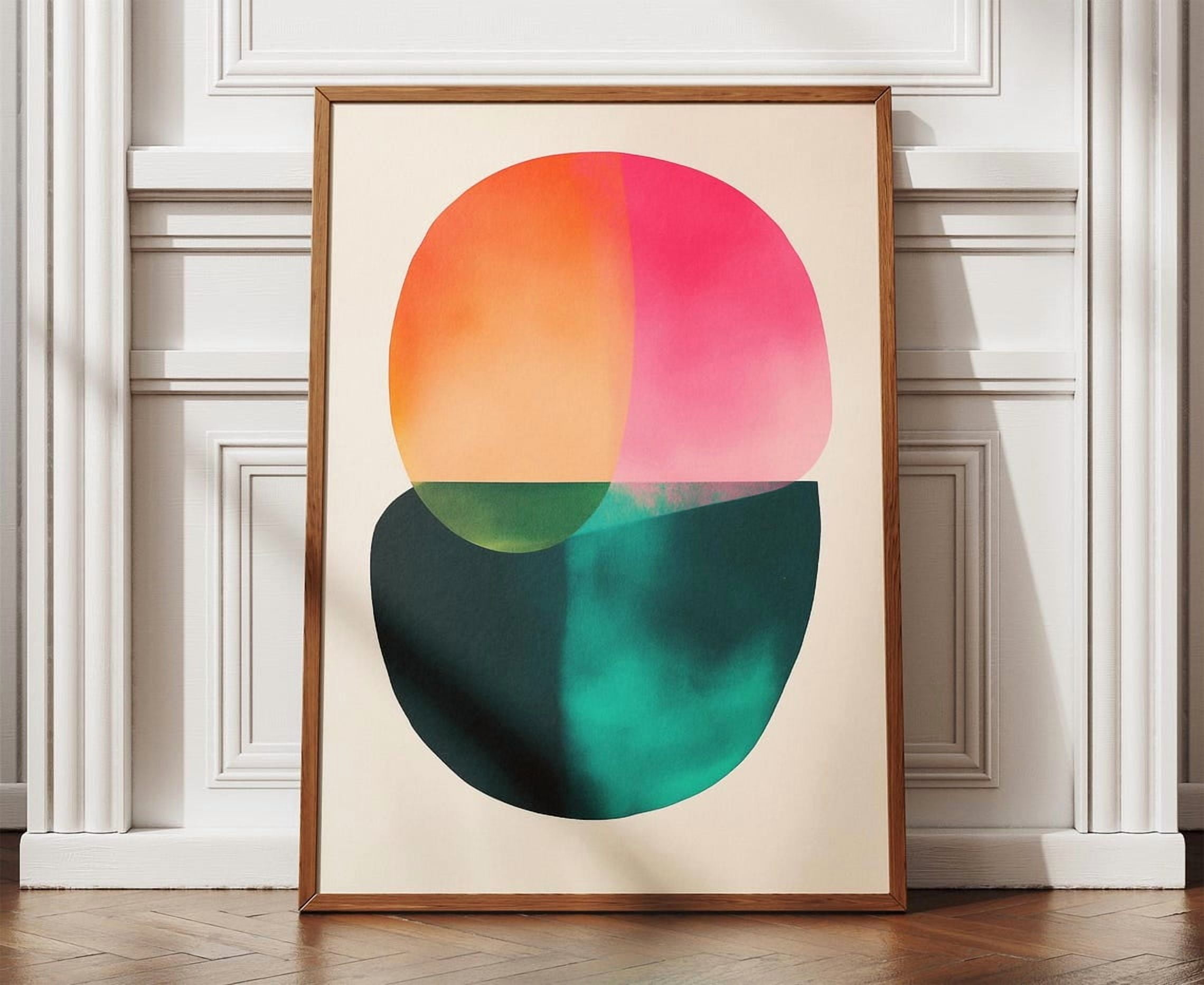 Miluva Abstract , Gradient, Design, Bunt, Poster, Wallart, Colorful ...