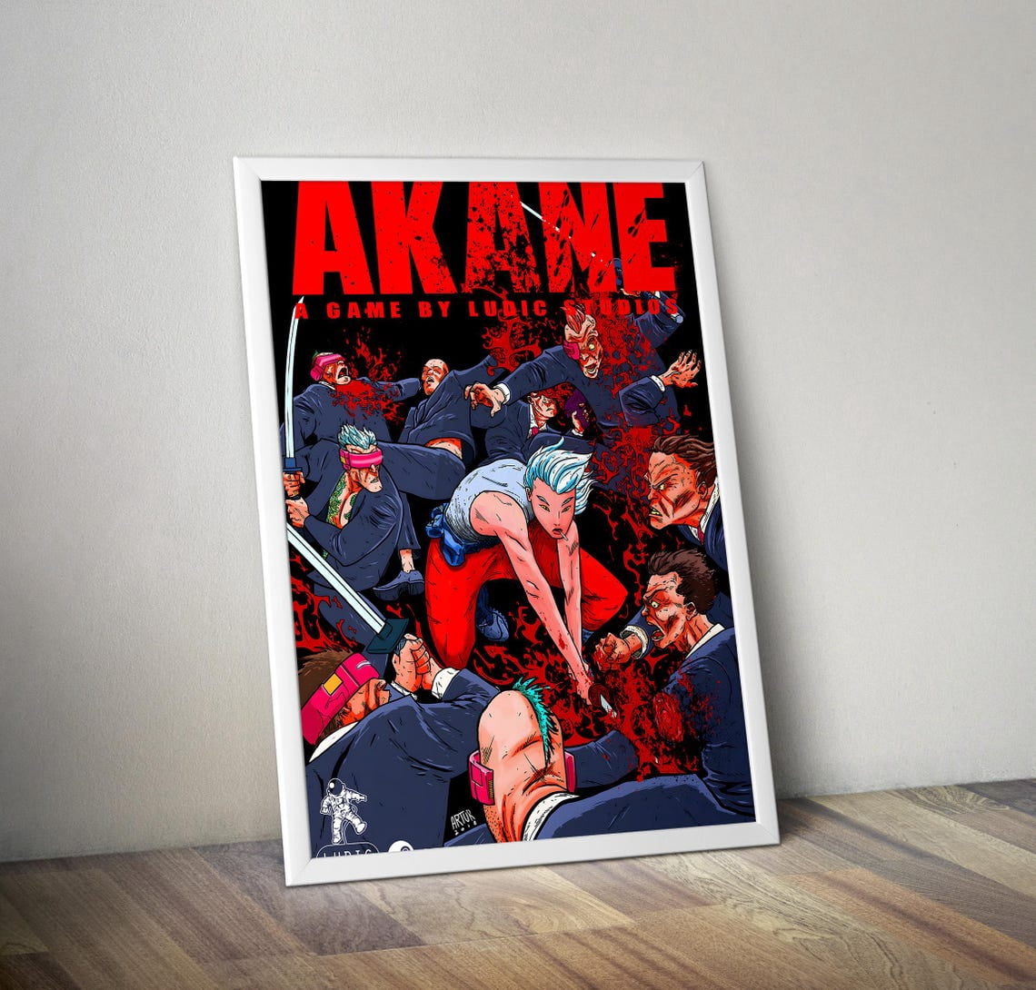 Miluva Akane Gaming Poster Gaming Artwork Gaming Decor Video Game ...