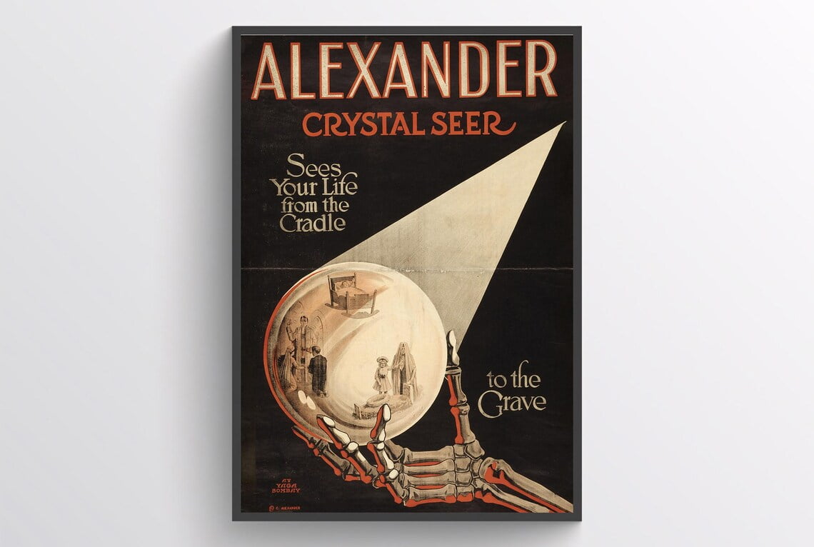 Miluva Alexander Crystal Seer Vintage Poster , 20 Sizes, Fortune ...