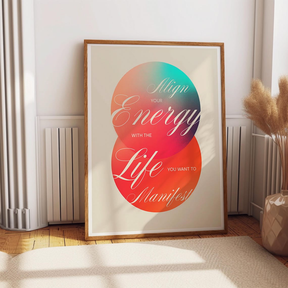 Miluva Align Your Energy Gradient Art Print - Manifestation Spiritual ...