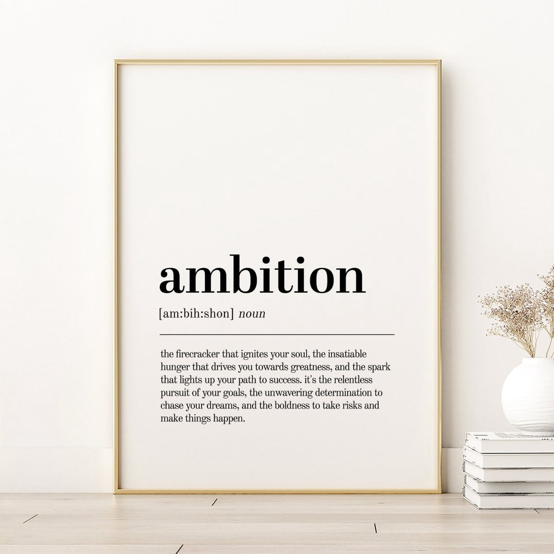 Miluva Ambition Definition Print, Ambition Office Definition Print ...