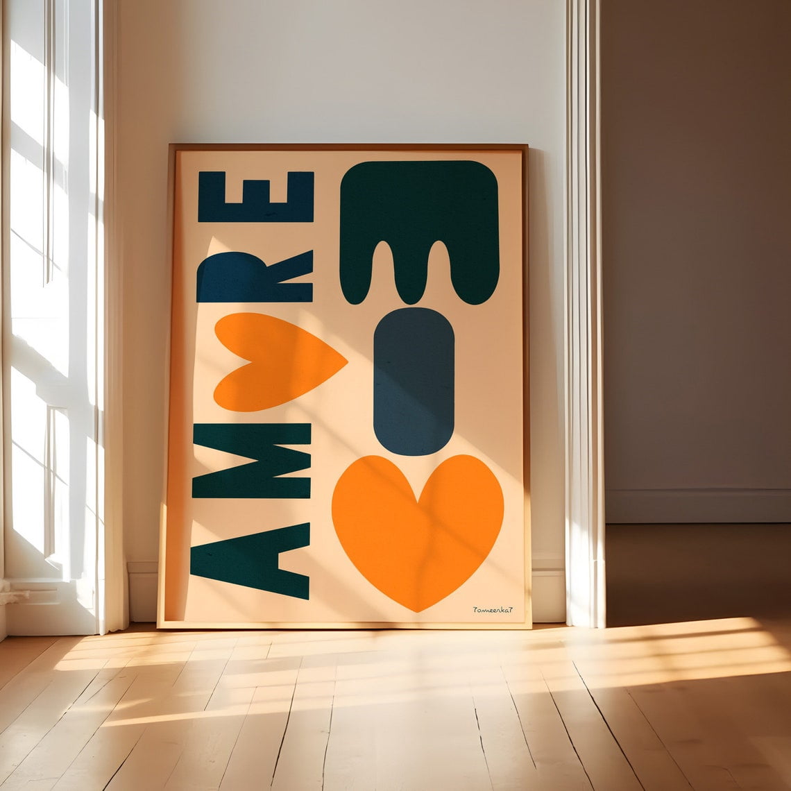 Miluva Amore Mio Print - Inspired Music Print - Modern Typography ...