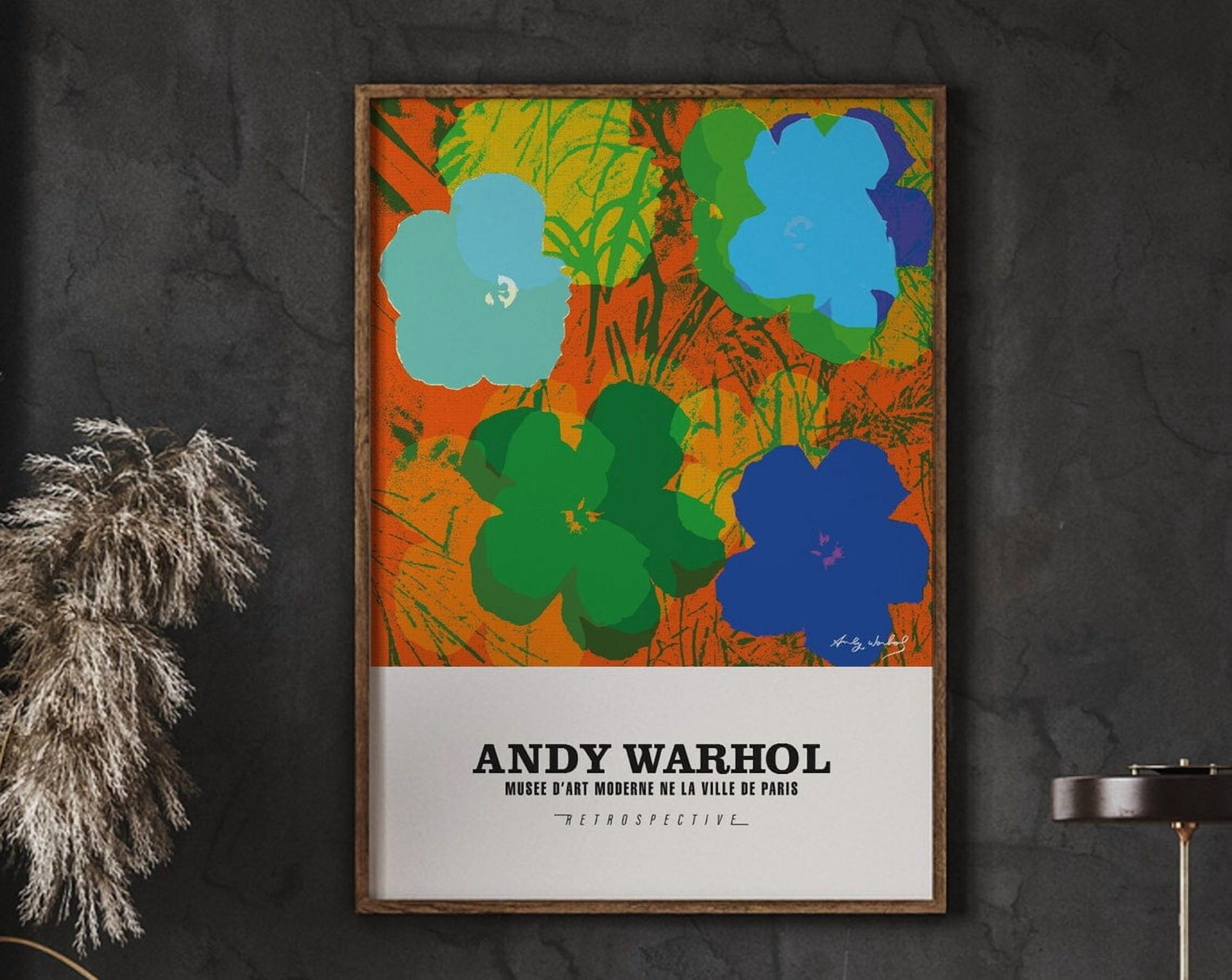 Miluva Andy Warhol Flowers Print, Andy Warhol Poster, , Exhibition ...