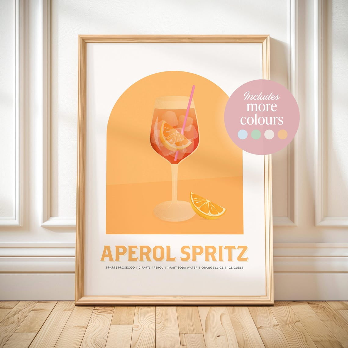 Miluva Aperol Spritz Poster Cocktail Gift For Mom Printable Aperol ...