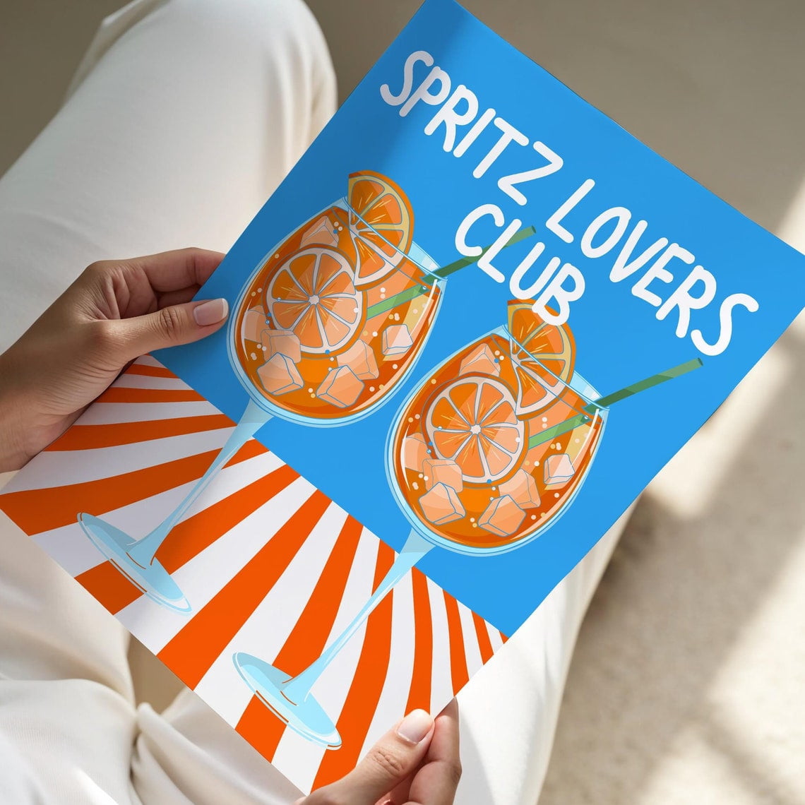Miluva Aperol Spritz Poster, Spritz Lovers Club, Retro Bar , Italian ...