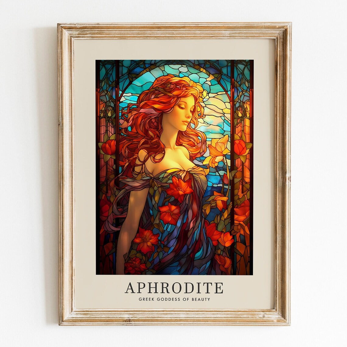 Miluva Aphrodite, Greek Goddess Of Beauty, Wall Art, Stained Glass ...
