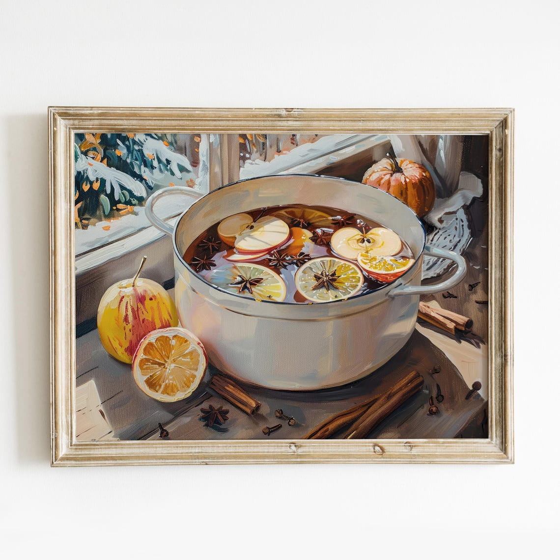 Miluva Apple Cider Vintage Wall Art, Girly Fall Home Decor, Cozy Autumn ...
