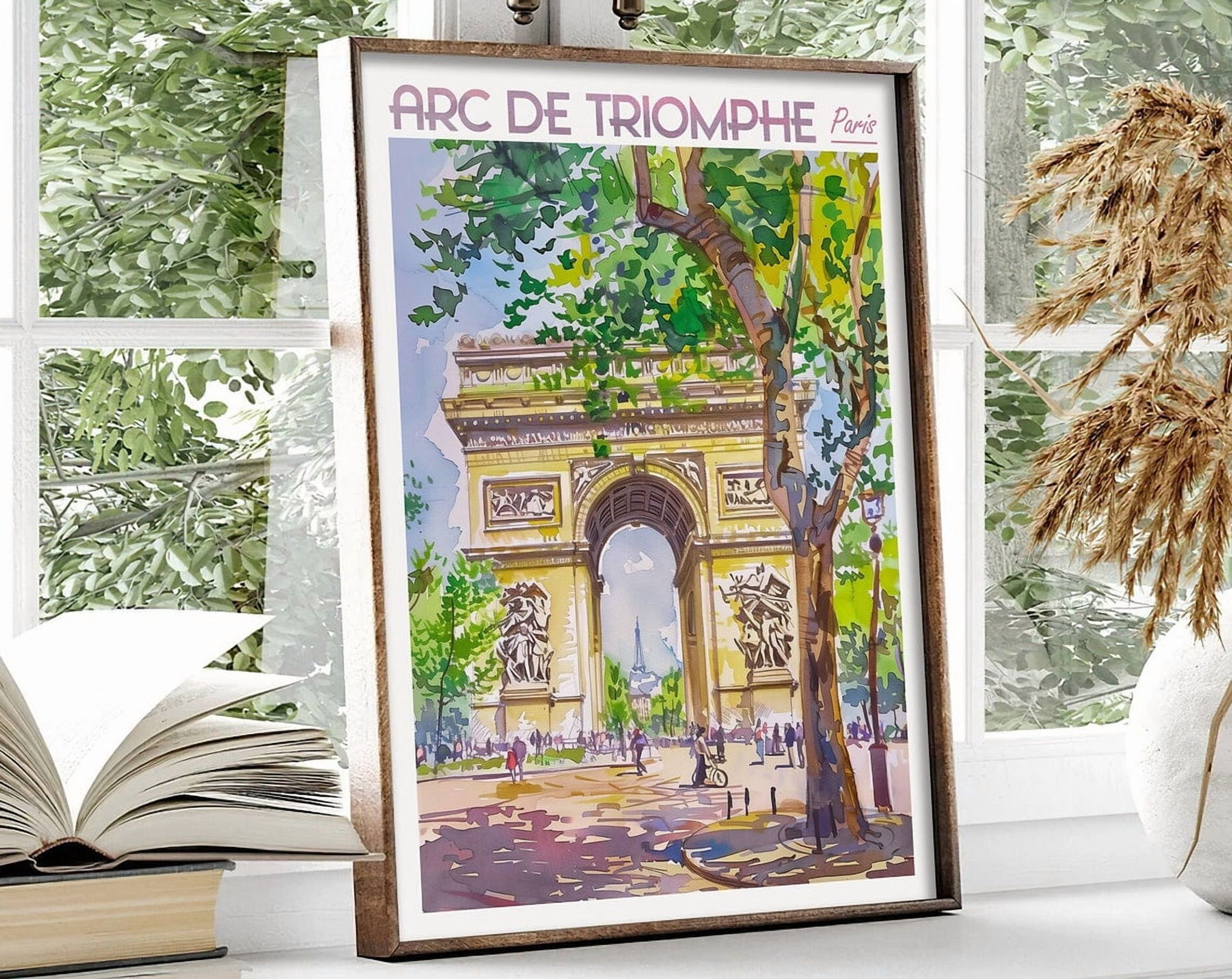 Miluva Arc De Triomphe Poster - World Cities Wall Art - Paris France ...