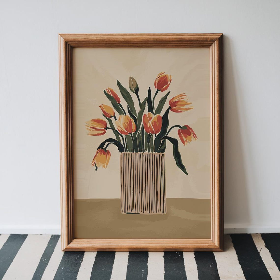 Miluva Artwork Mockup On Floor, Poster Mockup, Picture Frame Mockup ...