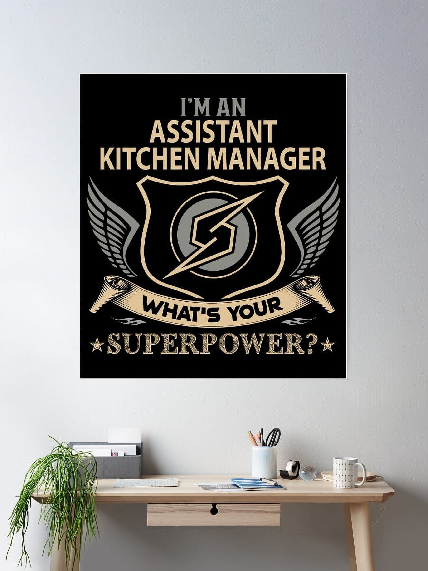 Miluva Assistant Kitchen Manager T Shirt - What Is Your Superpower Job ...