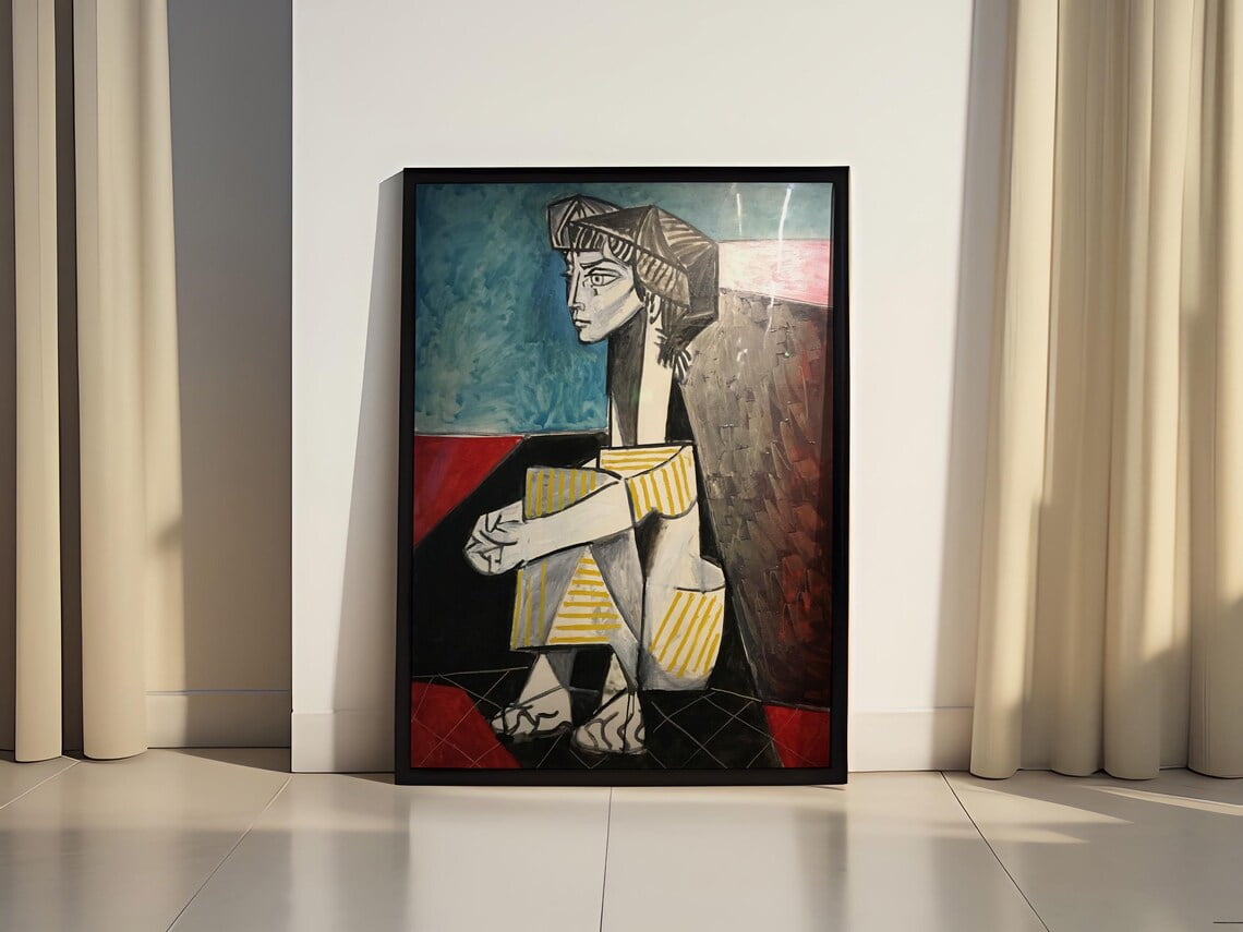 Miluva Avangarde Popular Poster, Cubisme Art By Famous Artist Pablo Picasso, Stylish Portrait ...