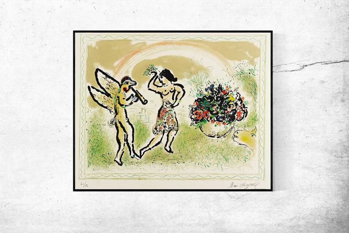 Miluva Bacchante, 1973-Marc Chagall,Home Office Decor,Ny Exhibition ...