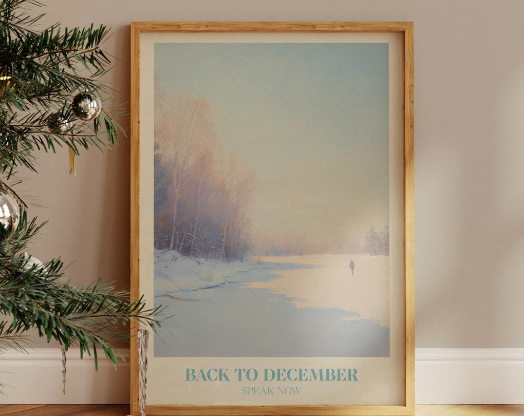 Miluva Back To December Music Wall Art Print Gift Watercolour Art Girly ...