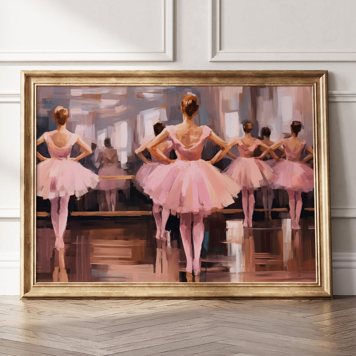 Miluva Ballerina Preppy Wall Art Print, Girly Dorm Decor, Preppy Pink ...