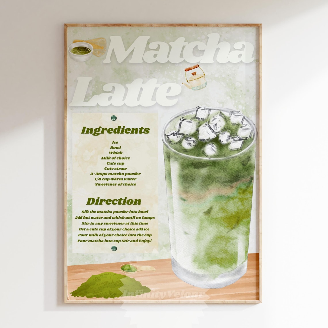 Miluva Barista Bar Sign Printtrendy Dopamine Decor Wall Artjapanese Tea ...