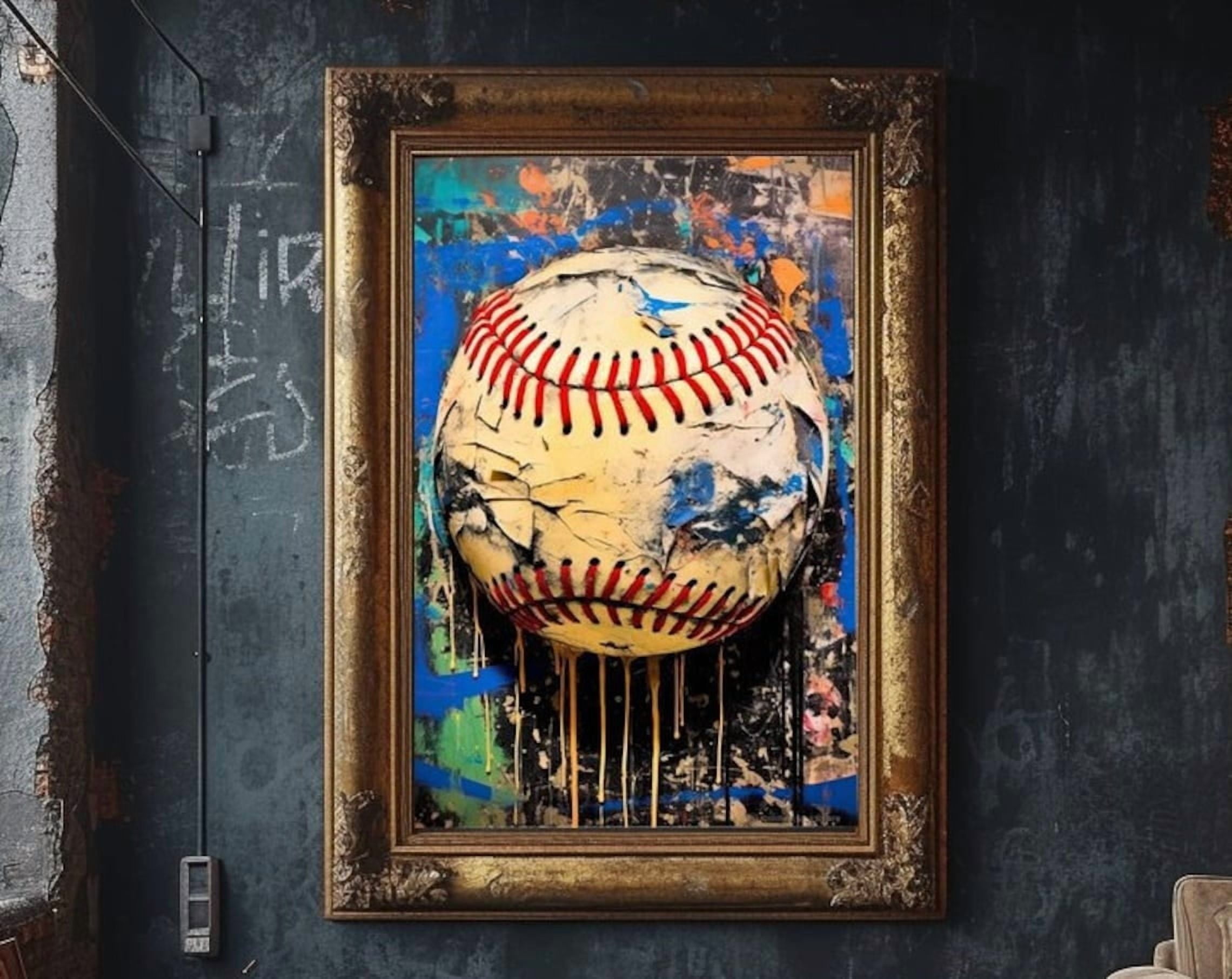 Miluva Baseball Graffiti Wall Art, Digital Art Print, Baseball Graffiti ...