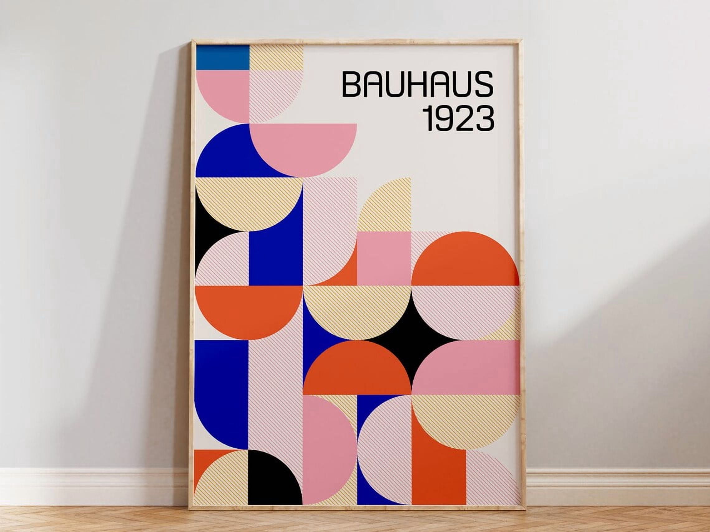 Miluva Bauhaus Poster - Bauhaus Print - Coloured Bauhaus Wall Decor ...