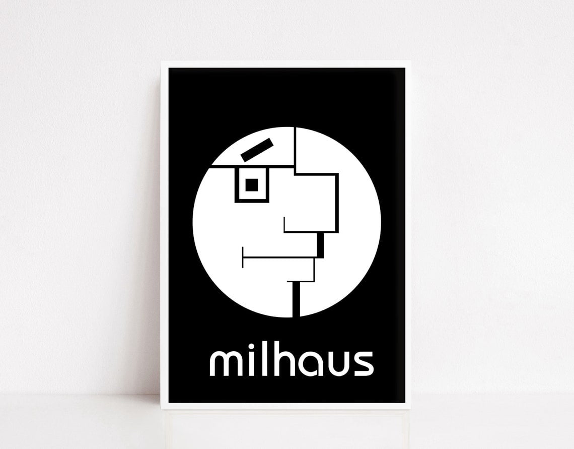Miluva Bauhaus Poster Milhaus Simpson Poster Decor For Living Room ...