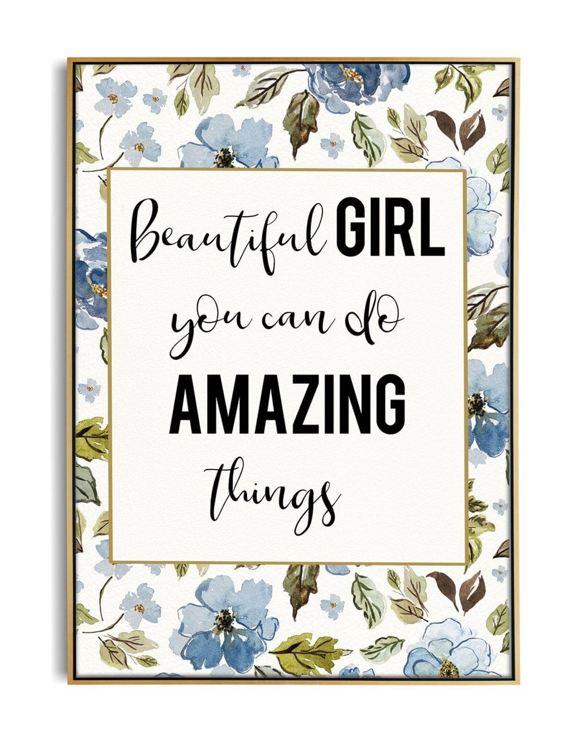 Miluva Beautiful Girl You Can Do Amazing Things Nursery Quote Wall ...