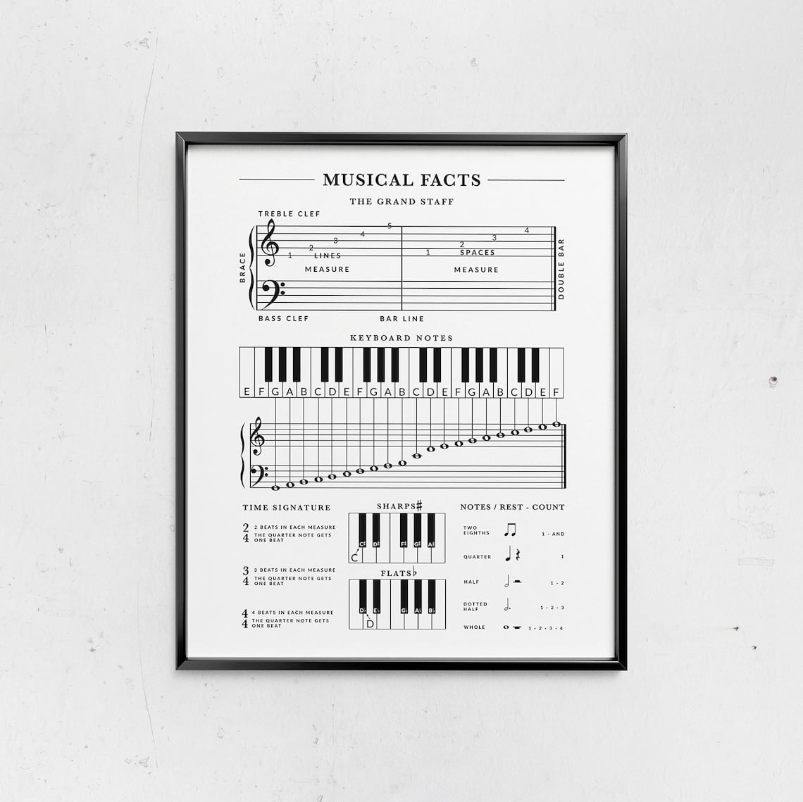 Miluva Beginner Music Cheat Sheet, Music Facts, Music Basics, Piano ...