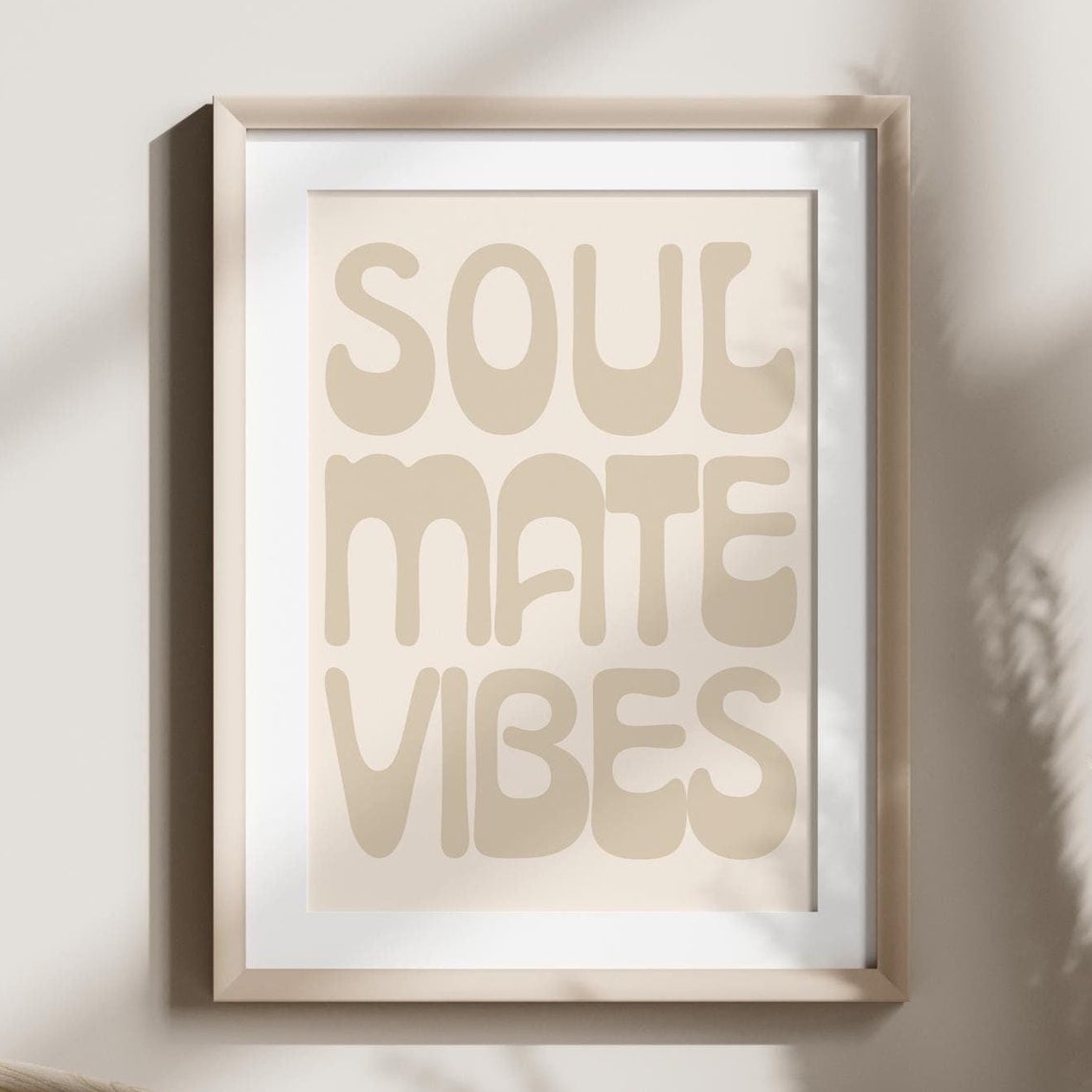 Miluva Beige Typo Poster Love Modern Romantic Decoration Idea For ...