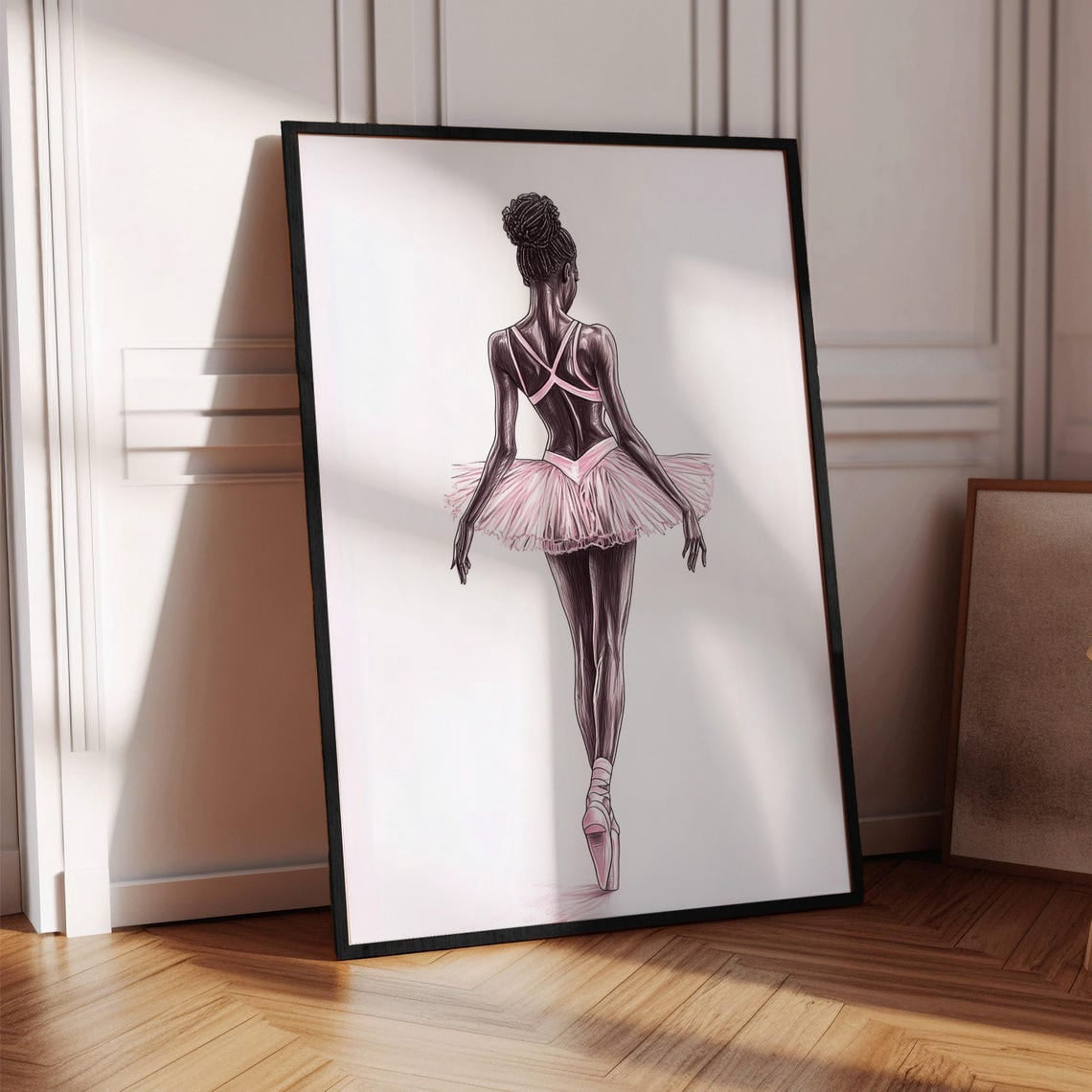 Miluva Black Art Prints, Black Woman Art, Black Wall Art, Ballerina Art ...