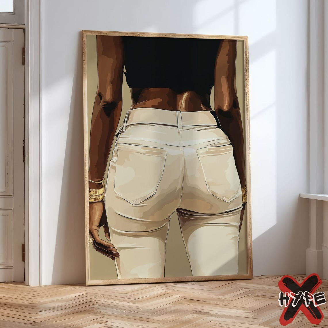 Miluva Black Woman Art Print, Feminine Beauty Art Printable Afro American Wall Art Feminist ...