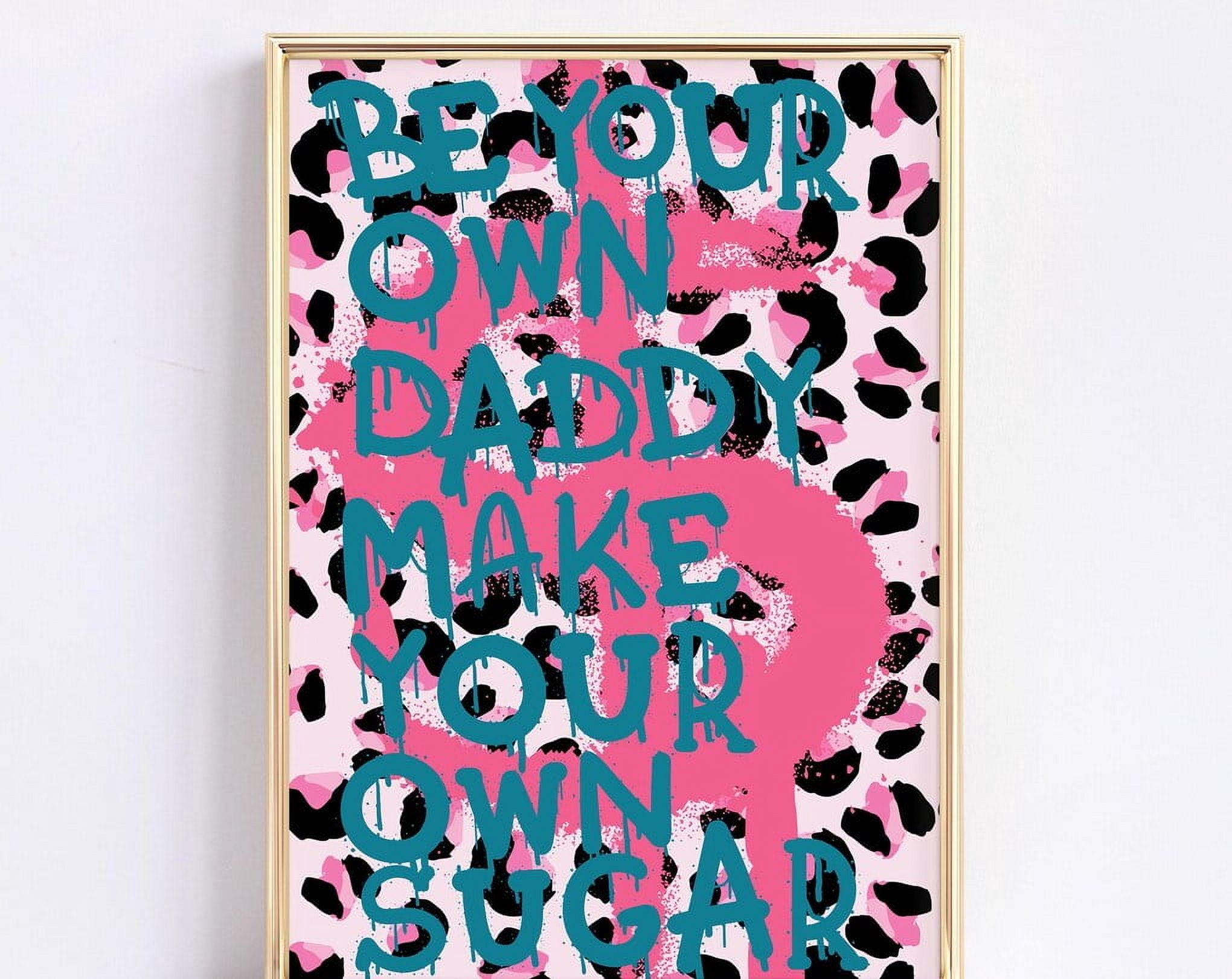 Miluva Blue And Pink Leopard Print College Wall Art Bathroom Wall Art ...