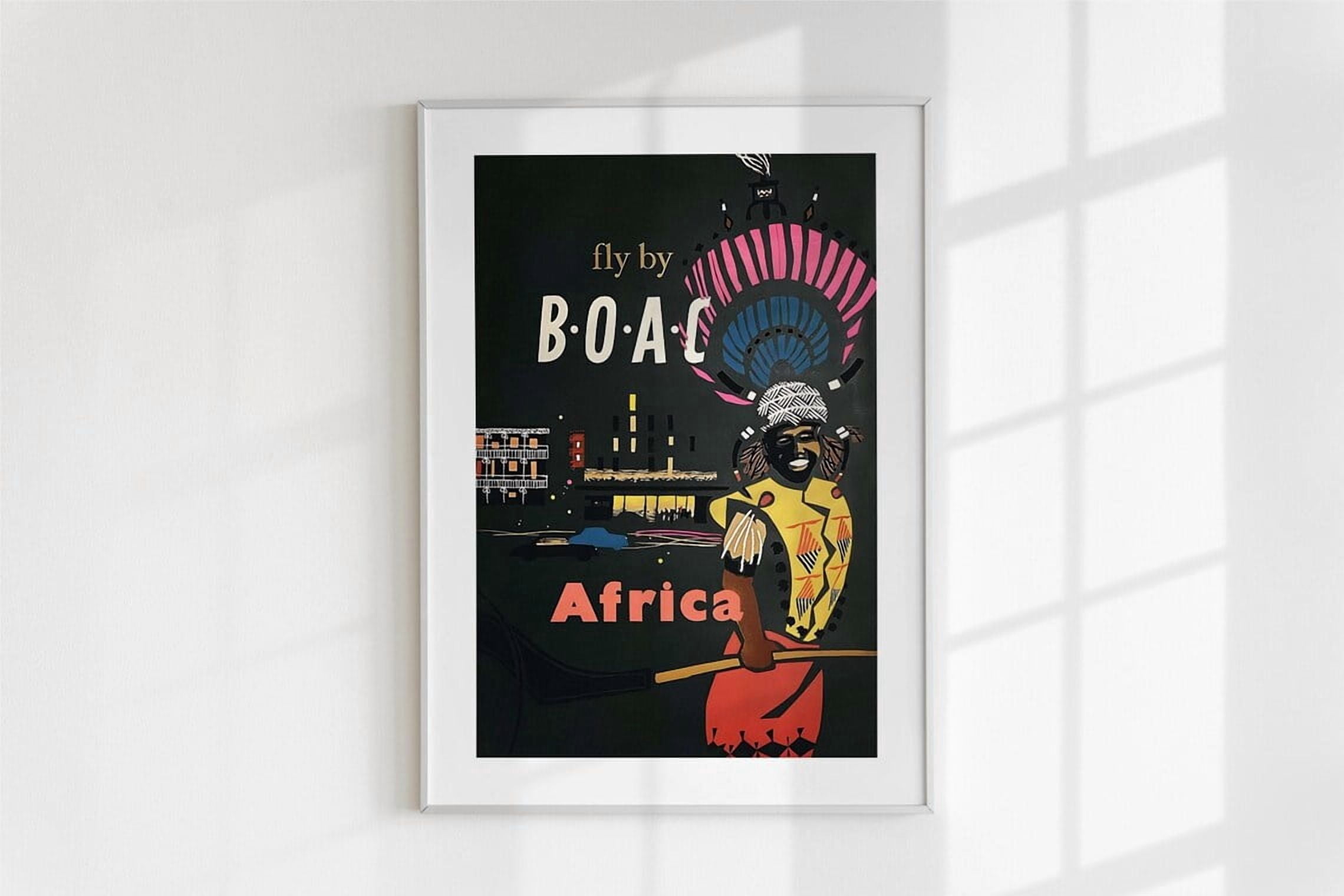 Miluva Boac Africa Vintage Travel Poster Digital Wall Art, Printable ...