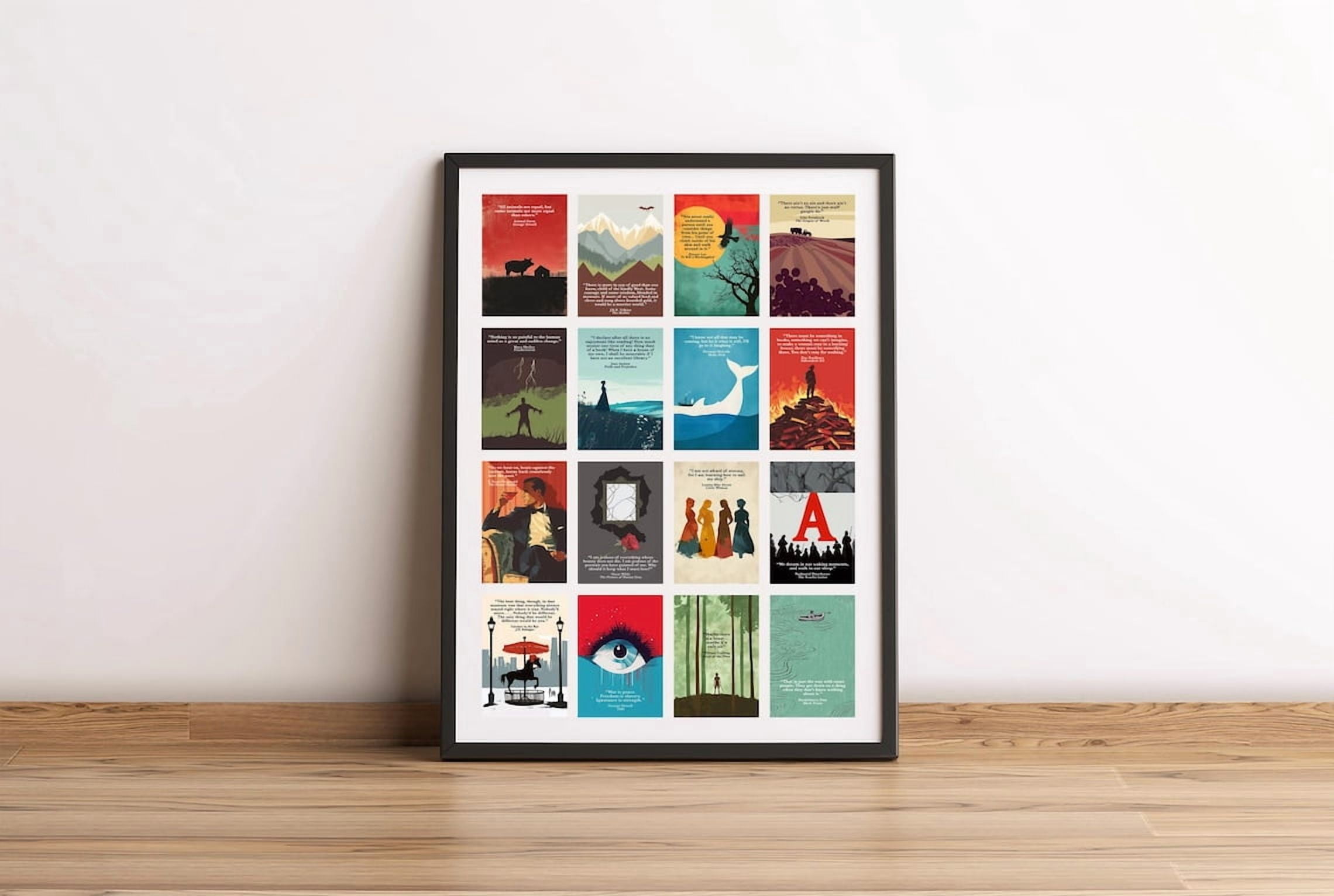 Miluva Book Quotes Poster, Classroom Decor, Library Decor, Book Lover ...