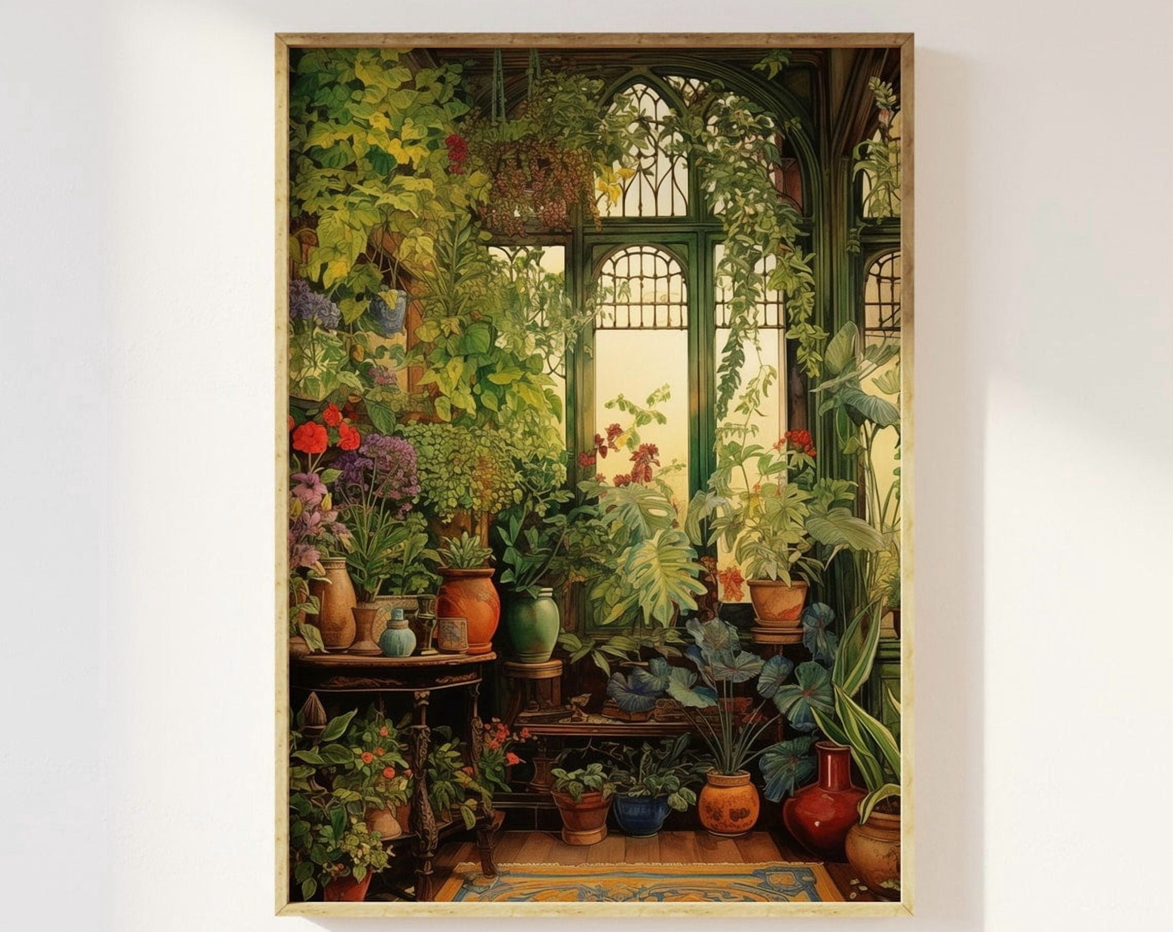 Miluva Botanical Bohemian Interior Art Print Houseplants, Nature ...