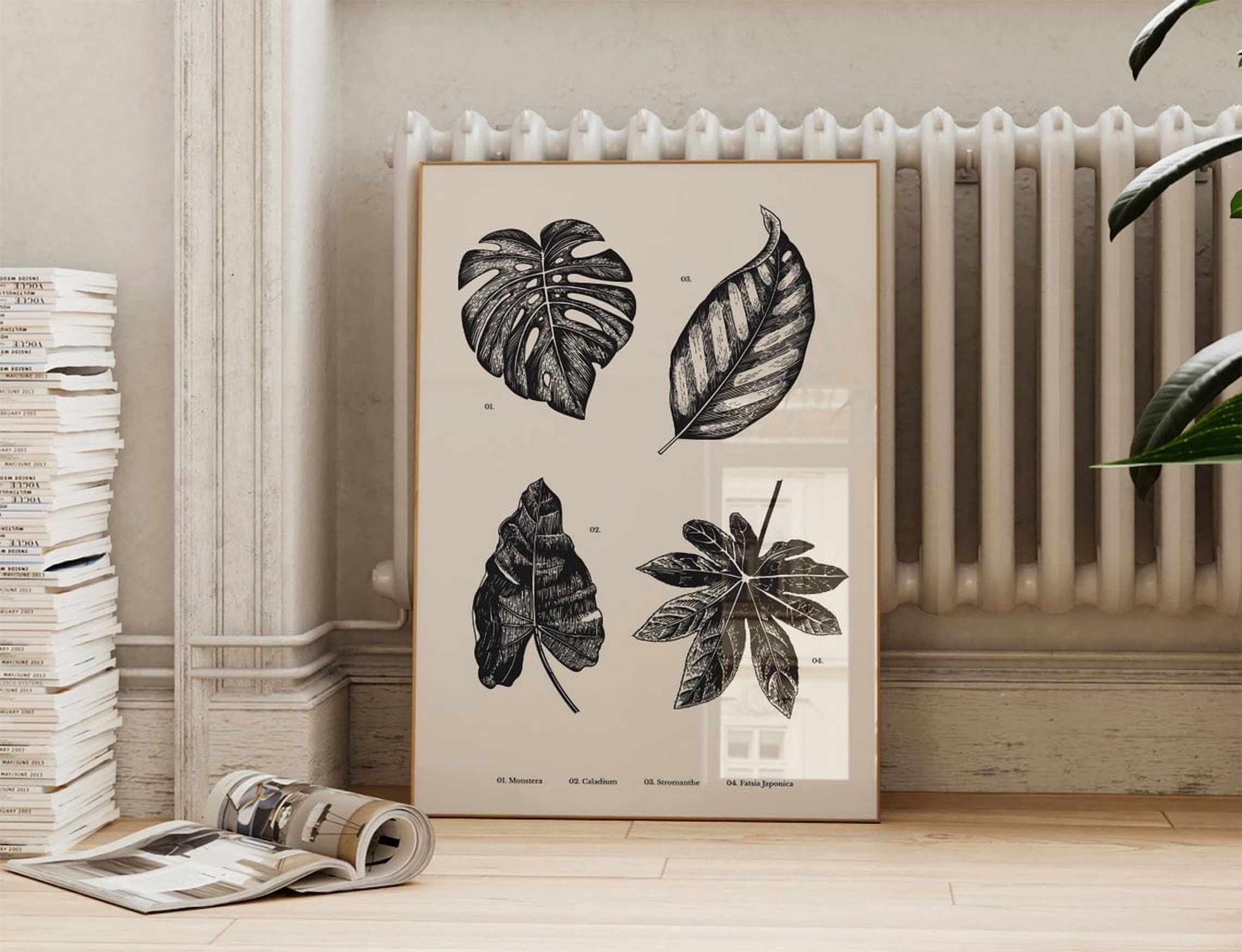 Miluva Botanical Printable Monstera Wall Art Plant Lady Houseplant ...