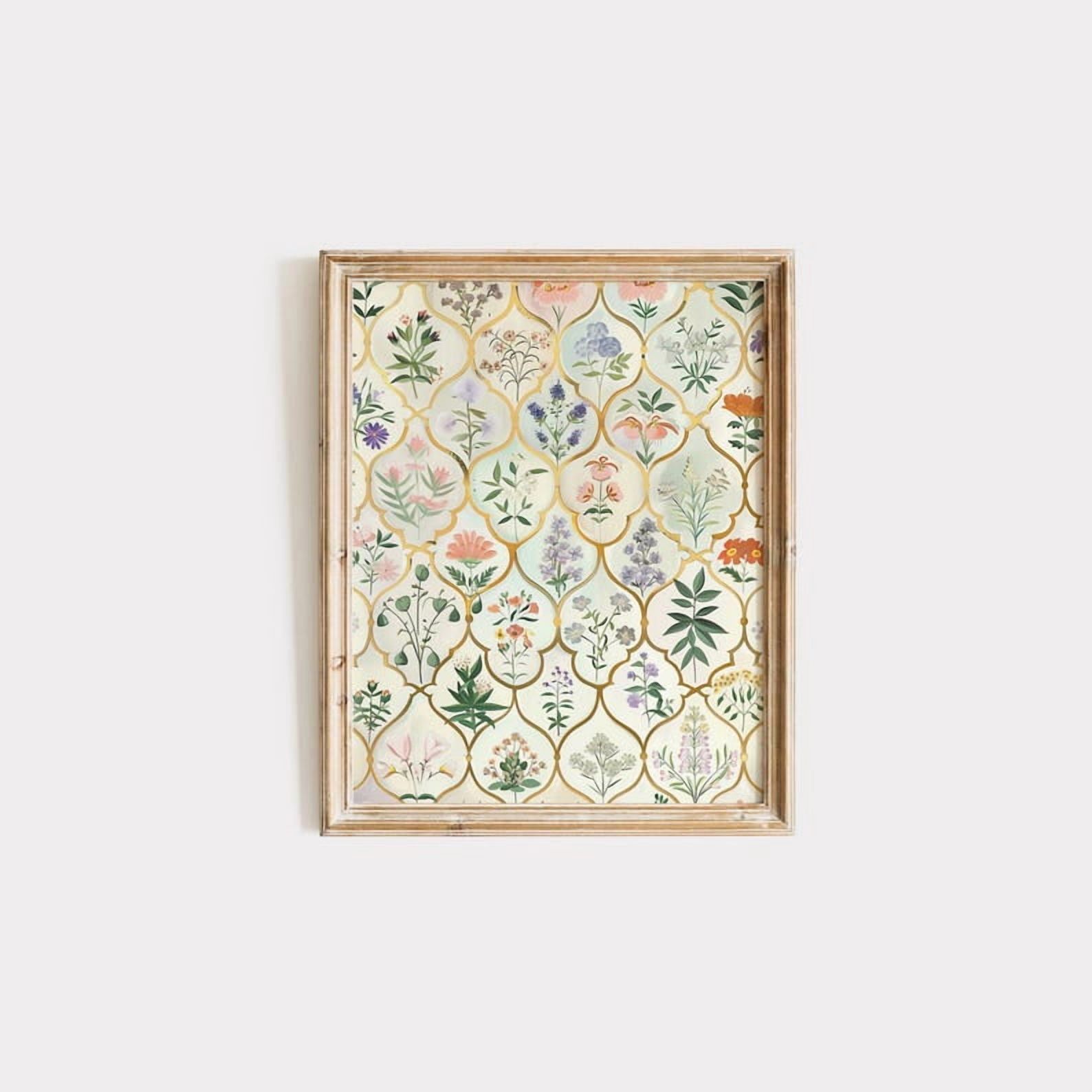 Miluva Botanical Wall Art Prints Trendy Wall Hanging Colorful Wall Art ...