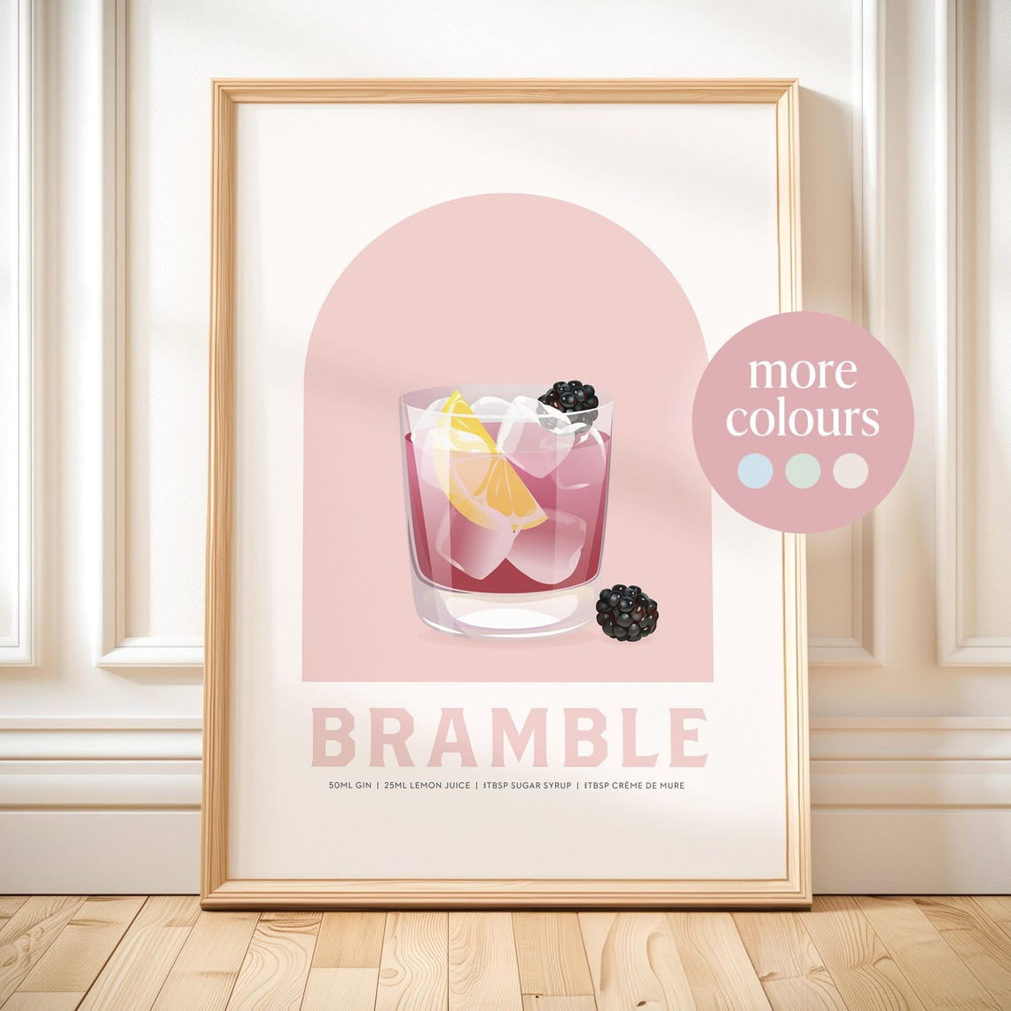 Miluva Bramble Cocktail Print Retro Cocktail Print Bramble Printable ...