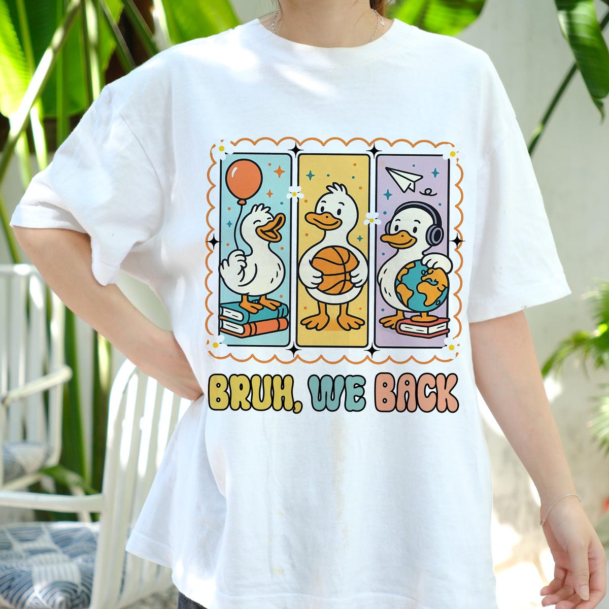 Miluva Bruh We Back Shirt, Duck Back To School Tee, Teacher Student ...