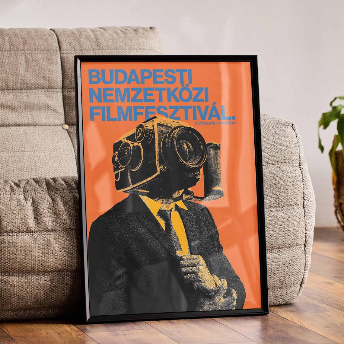 Miluva Budapest International Film Festival Poster, Retro Movie Art ...
