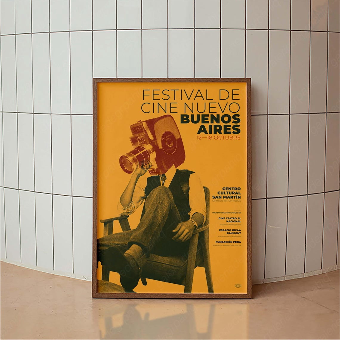 Miluva Buenos Aires International Film Festival Poster, Retro Movie Art ...