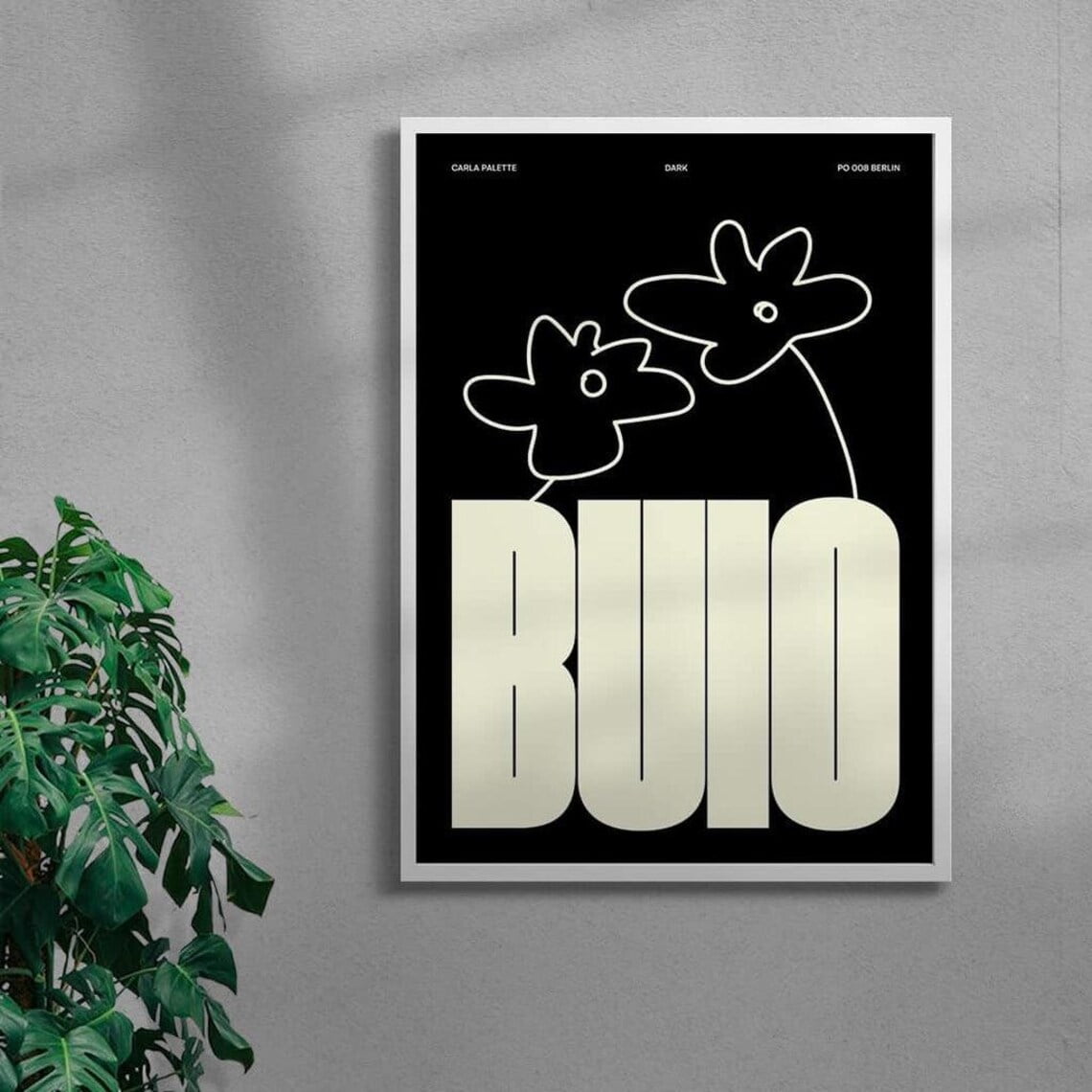 Miluva Buio Aesthetic Wall Art Print Minimalist Poster For Bedroom ...