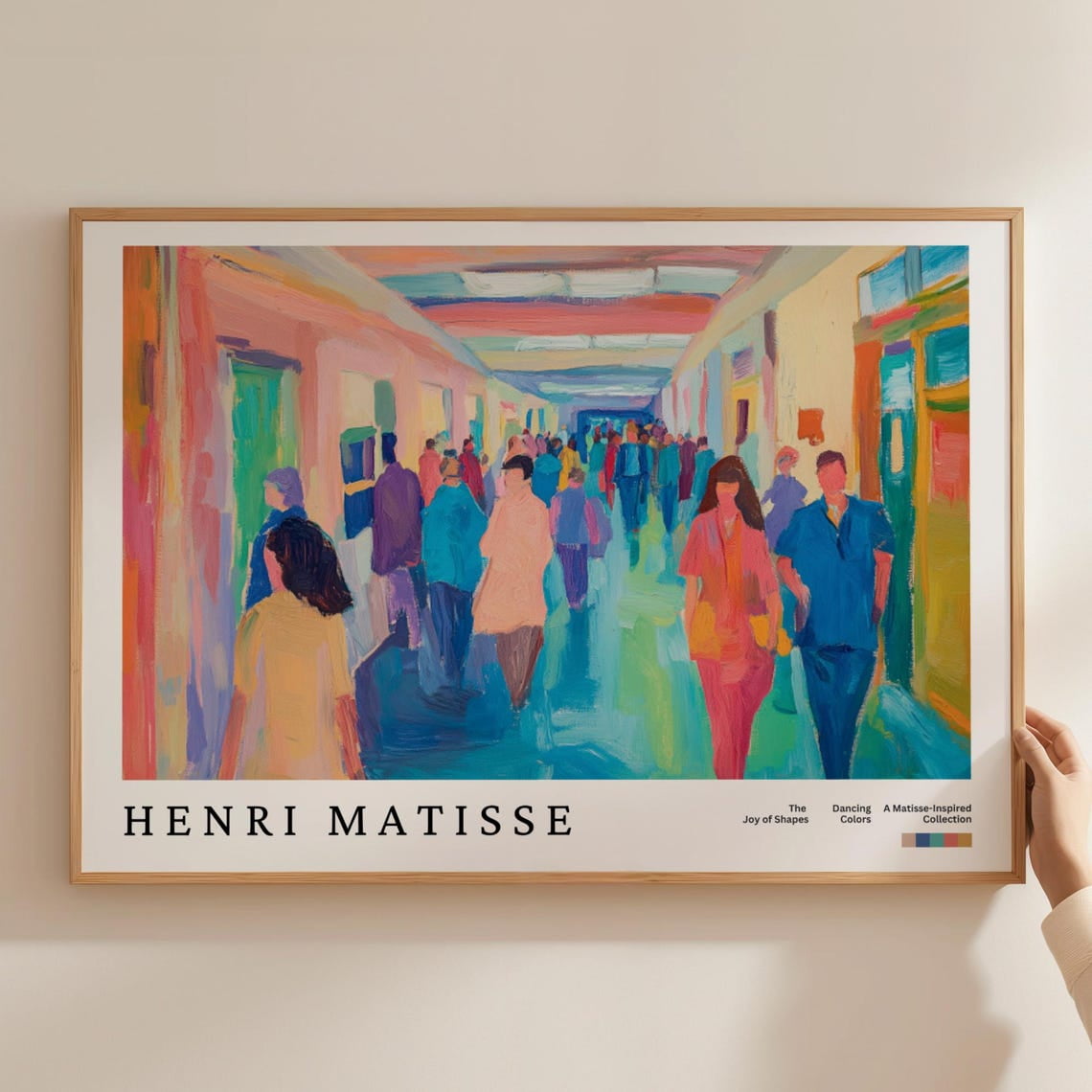 Miluva Busy Hospital Hallway Poster, Matisse Abstract Medicine Art ...