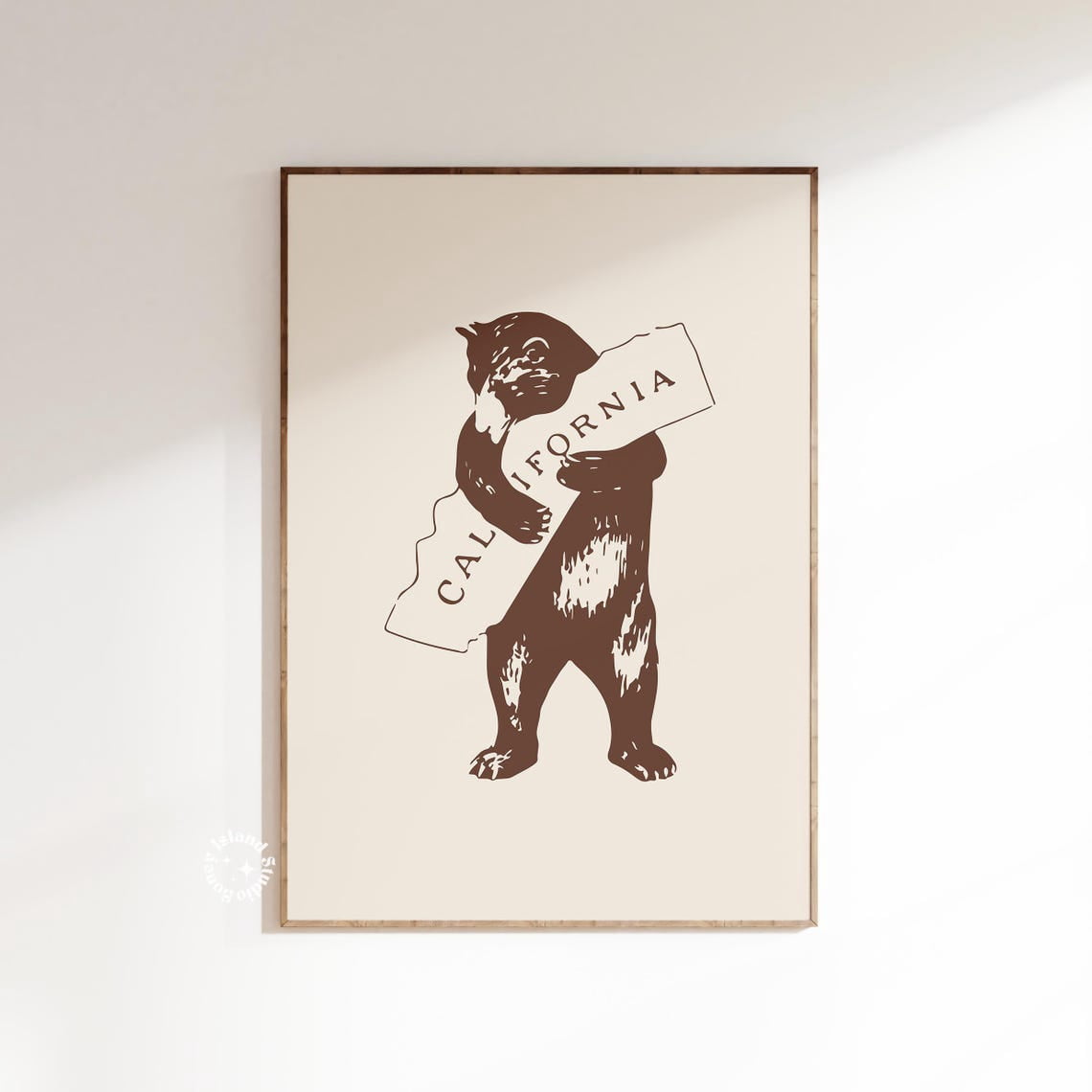 Miluva California Bear Hug Print, Retro California Bear Hug, California ...