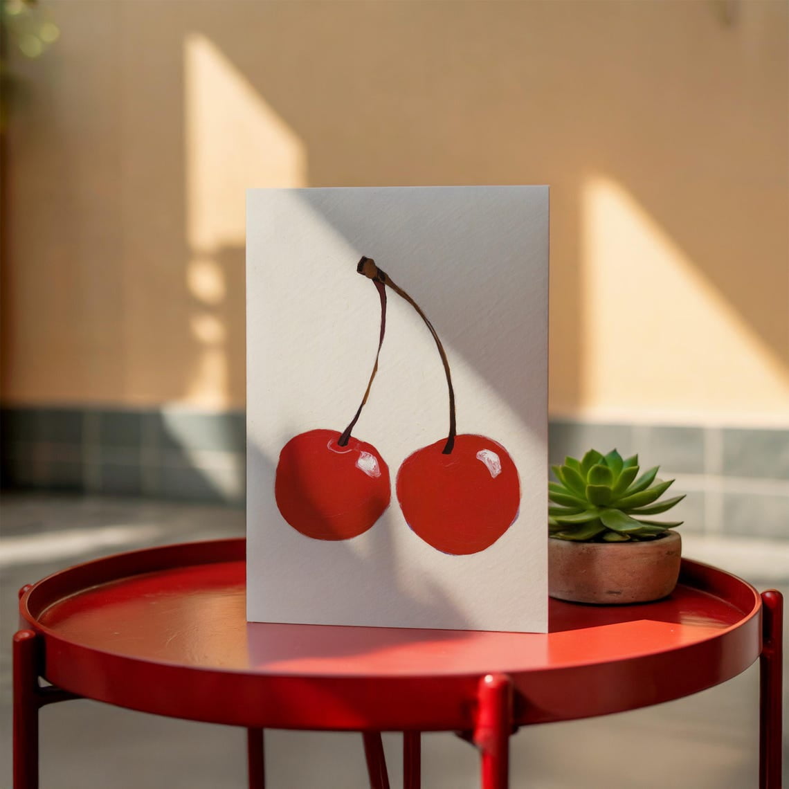 Miluva Card Mockup On Table 5X7, Simple Stationary Mockup, Minimalistic ...