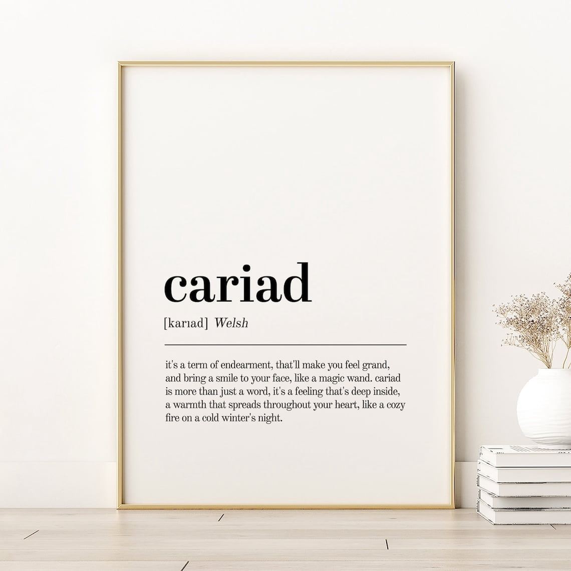 Miluva Cariad Definition Print, Cariad Office Definition Print, Cariad ...