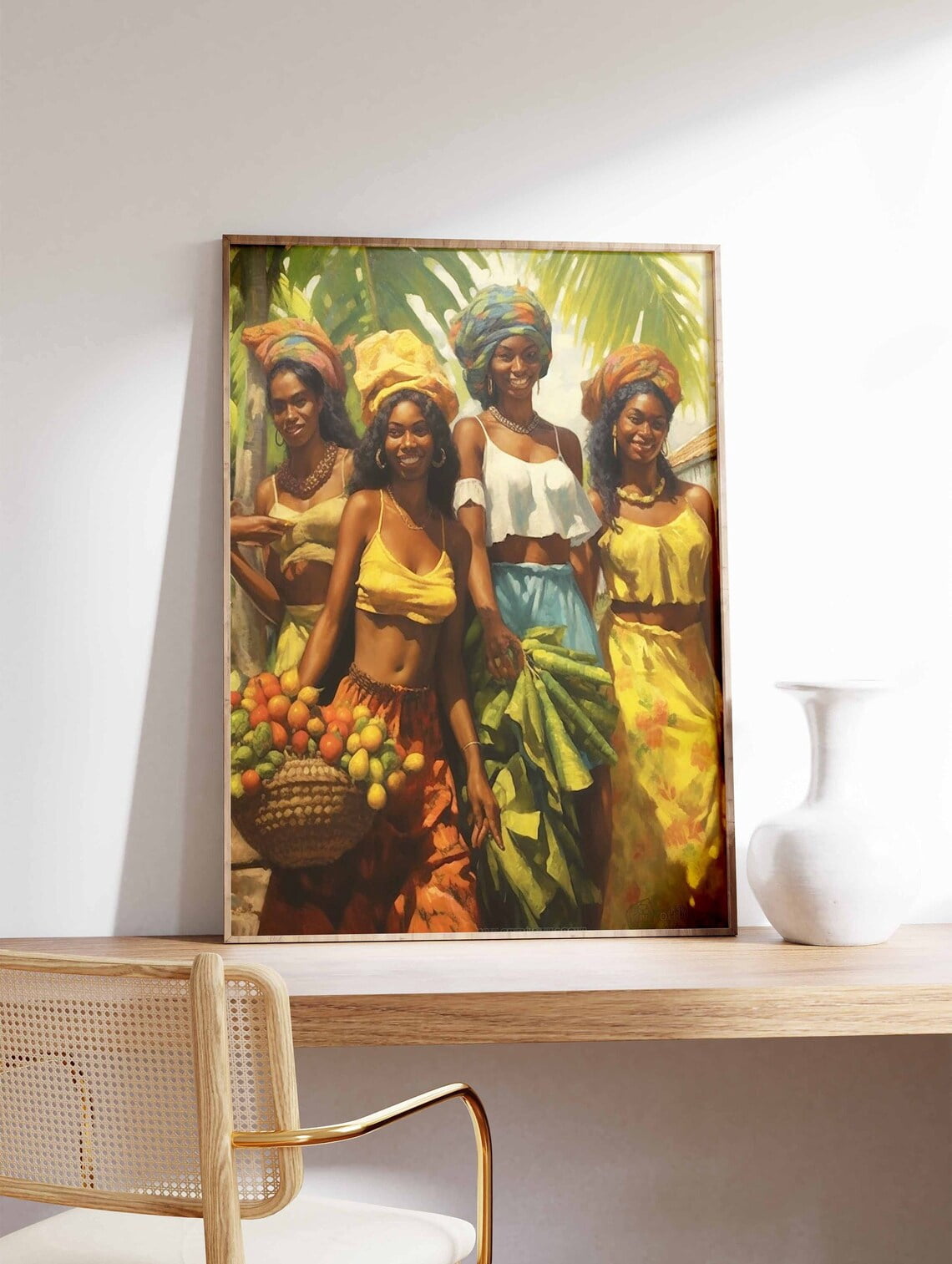 Miluva Caribbean Island Art Poster, Caribbean Wall Art, Tropical Decor ...
