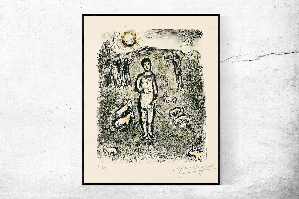 Miluva Chagall Joseph Und Seine Brueder-Marc Chagall,Home Office Decor ...