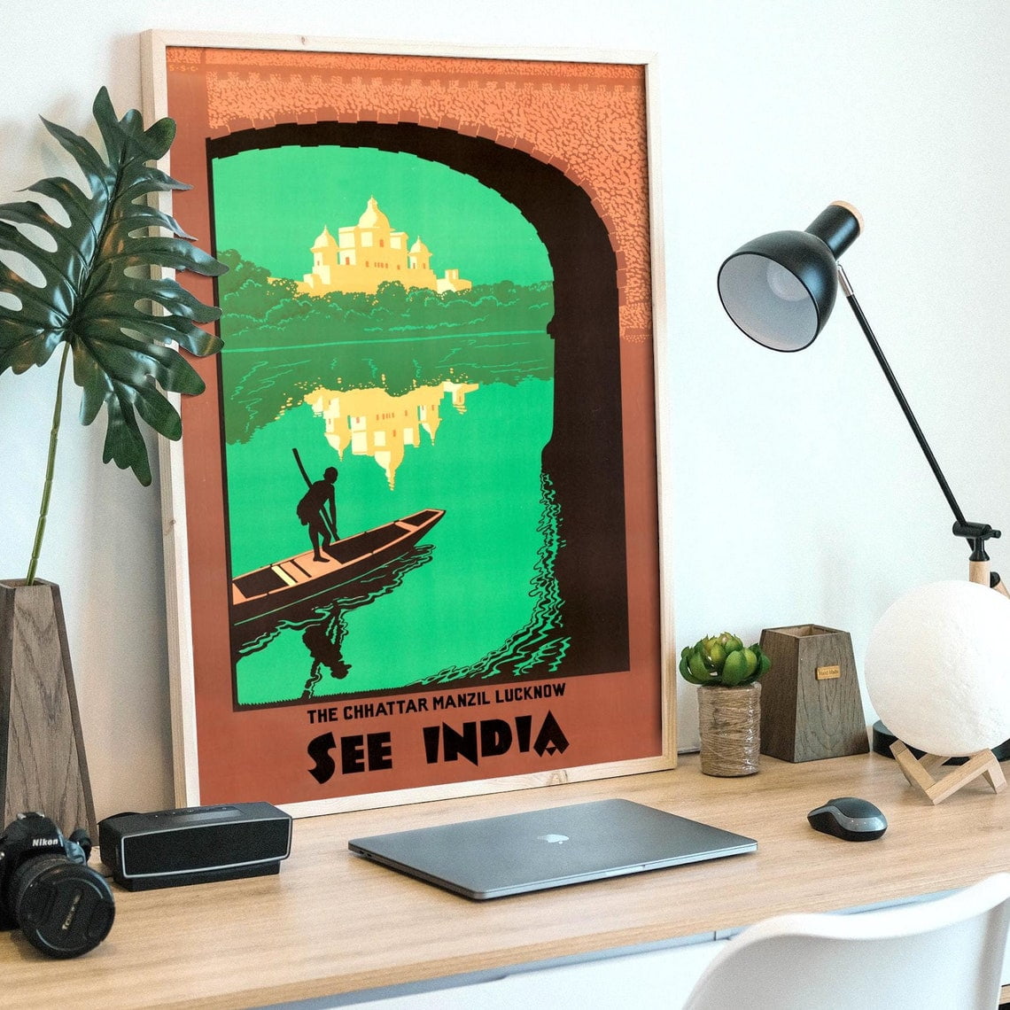 Miluva The Chhattar Manzil Lucknow, 1929 Indian Travel Ad Poster ...