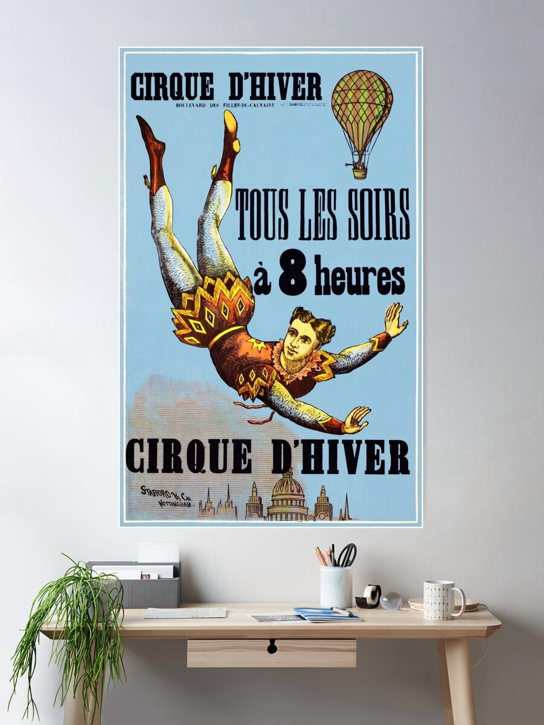 Miluva Cirque D' Hiver Aerialist & Hot Air Balloon Vintage French ...