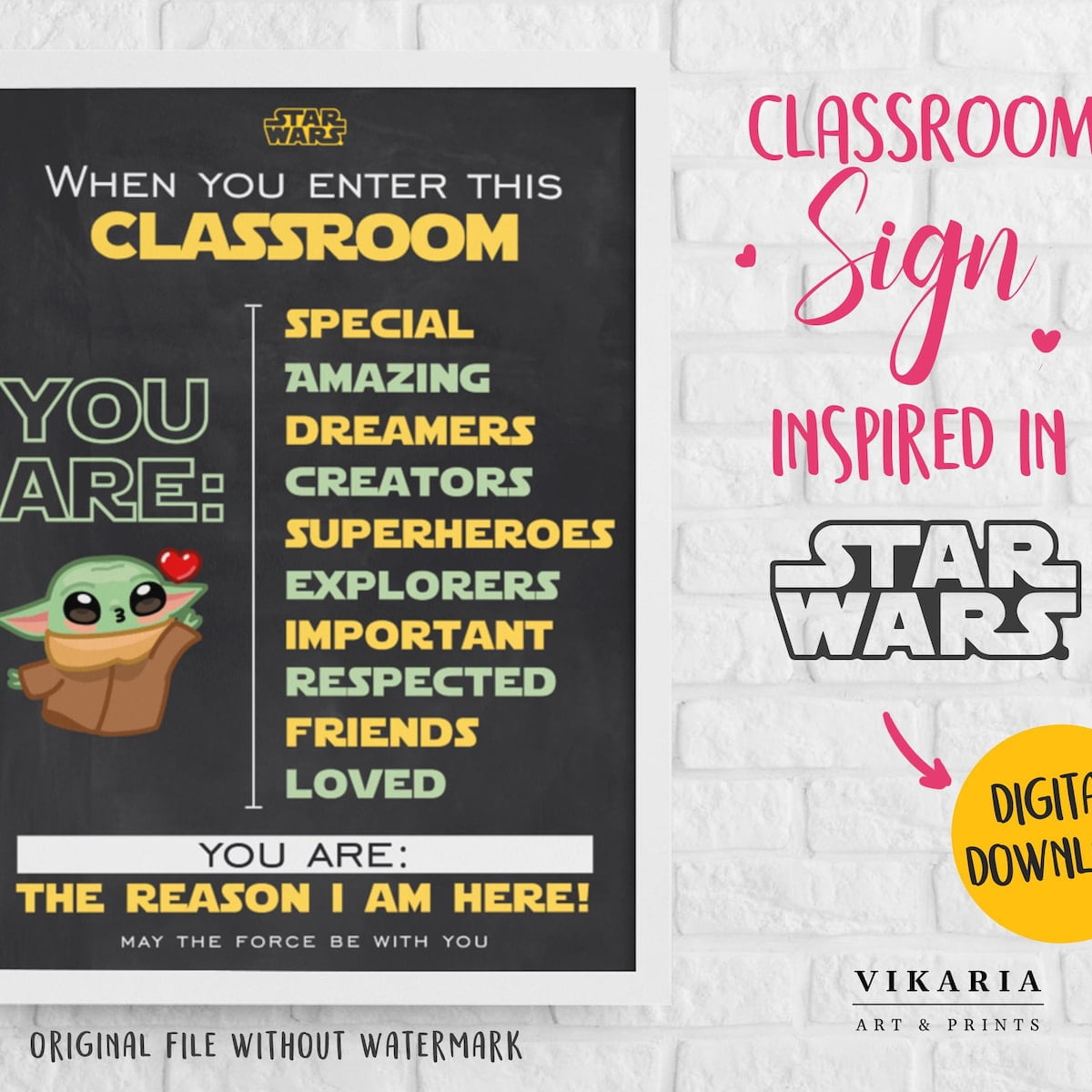 Miluva Classroom poster inspired in star – Teacher when you enter this ...