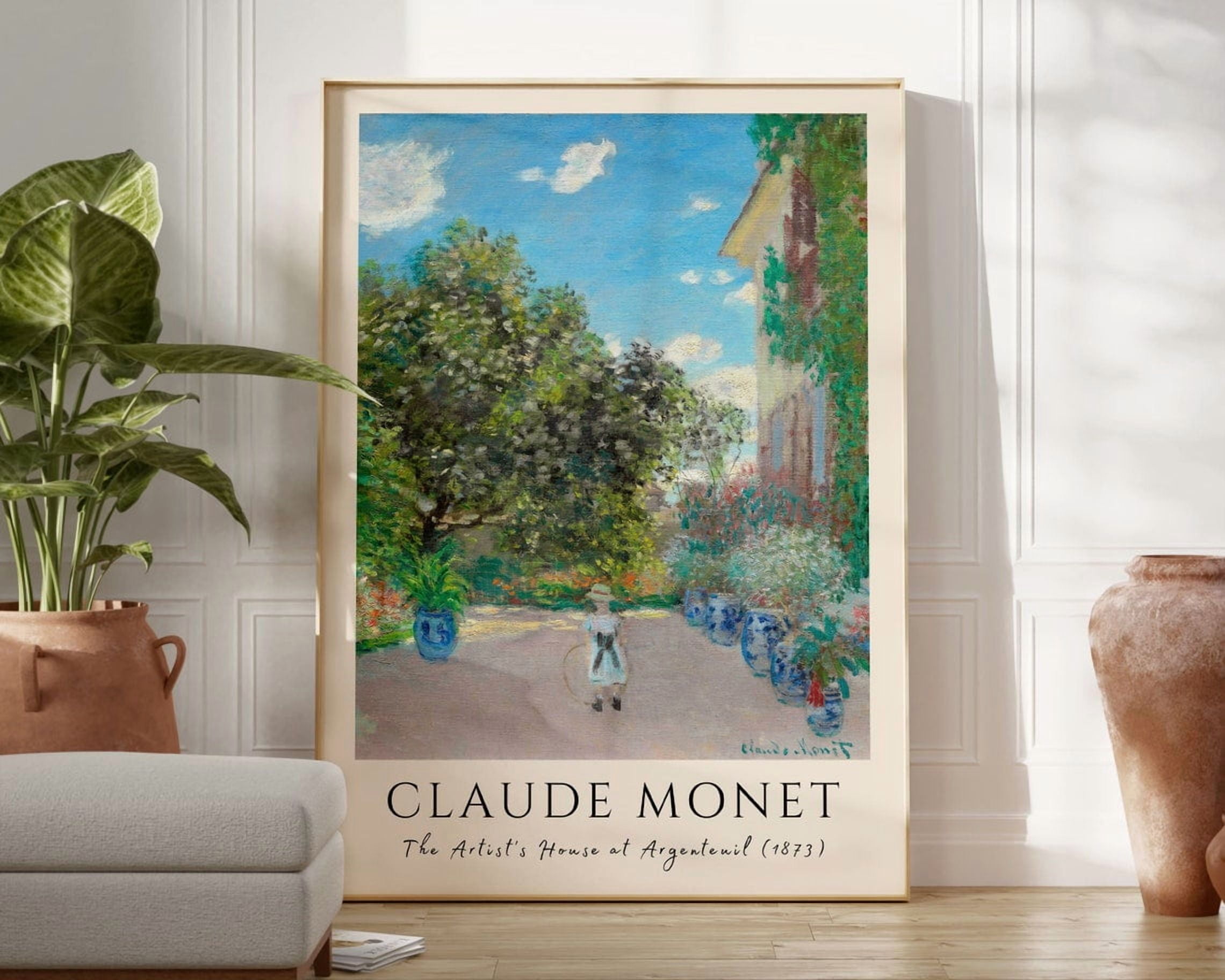 Miluva Claude Monet Print, Claude Monet Poster, The Artist'S House At ...