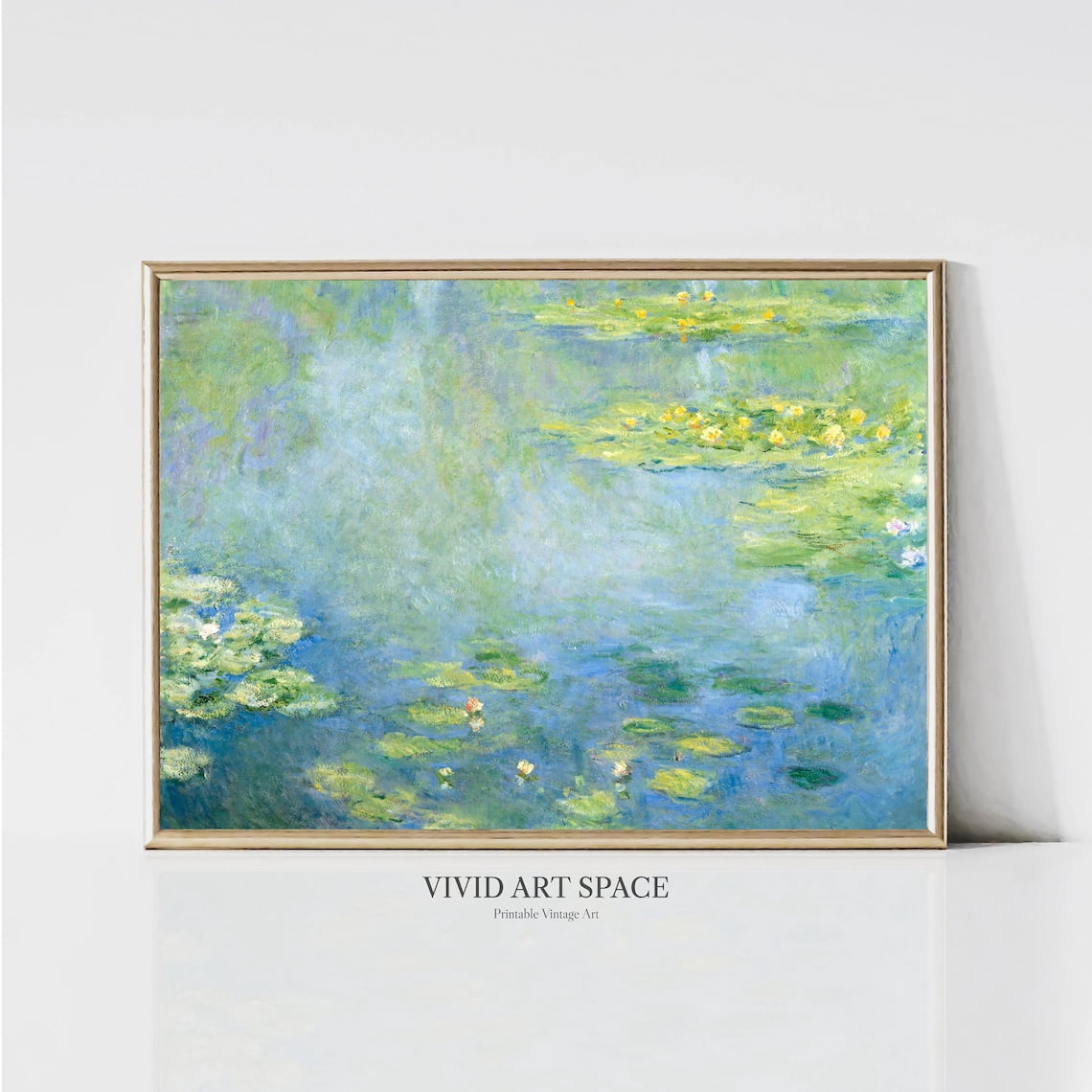 Miluva Claude Monet Water Lilies Impressionist Landscape Garden Print ...