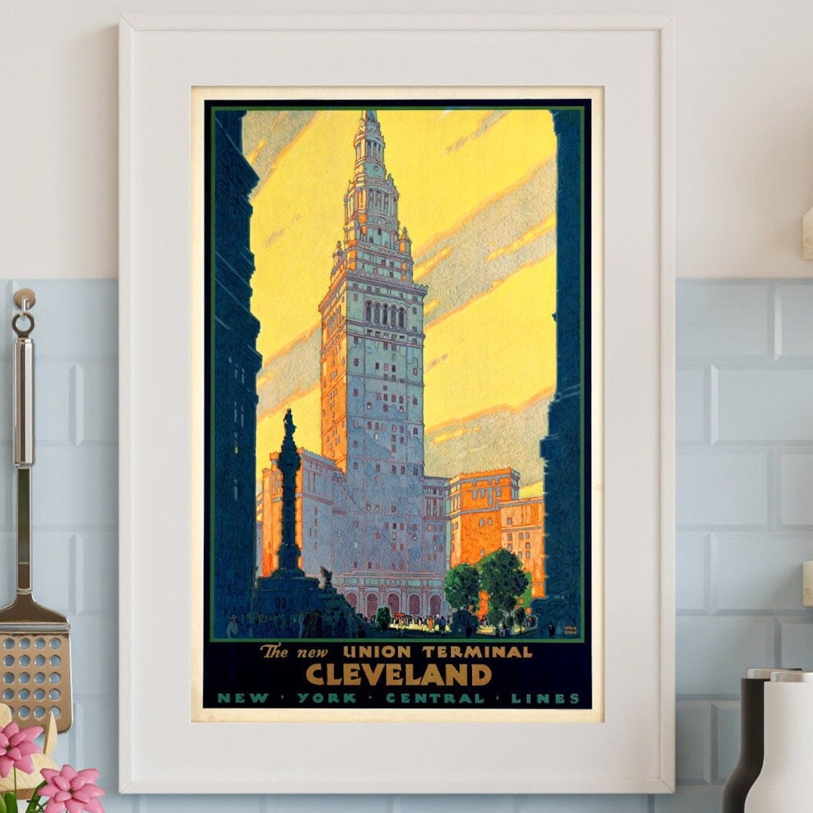 Miluva Cleveland, The New Union Terminal, Original Vintage Travel ...
